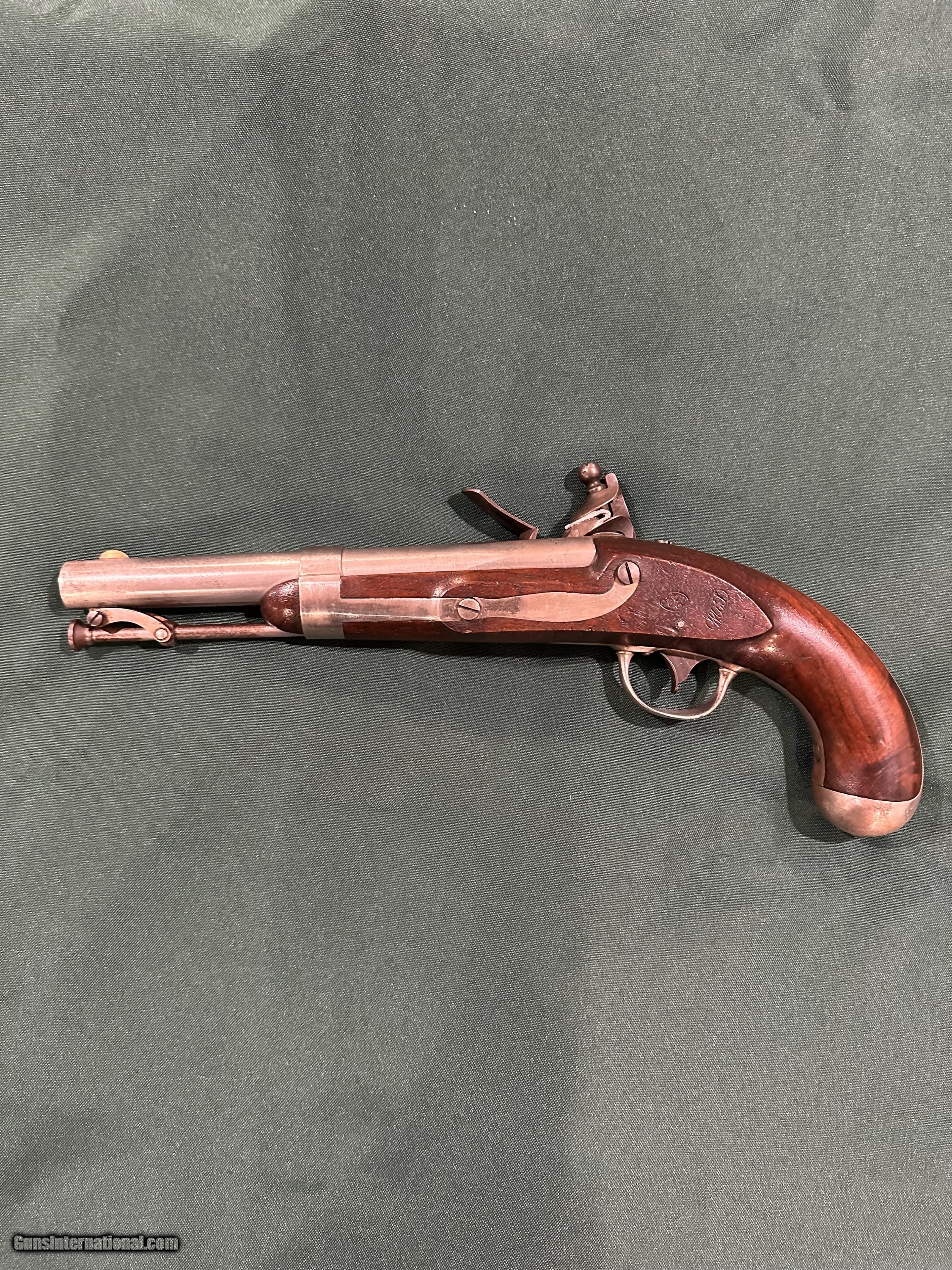 Robert Johnson U.S. Model 1836 Flintlock Pistol for sale