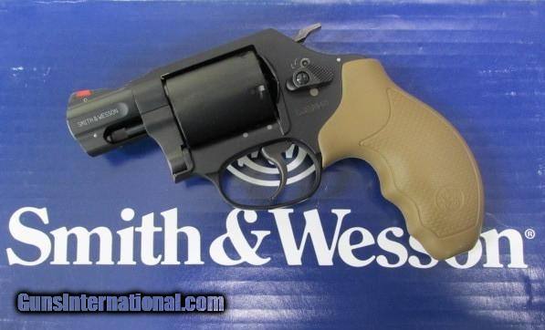 Smith & Wesson S&W M360 .357 mag 5-shot Black Scandium Alloy Airweight FDE Grips NEW #11749