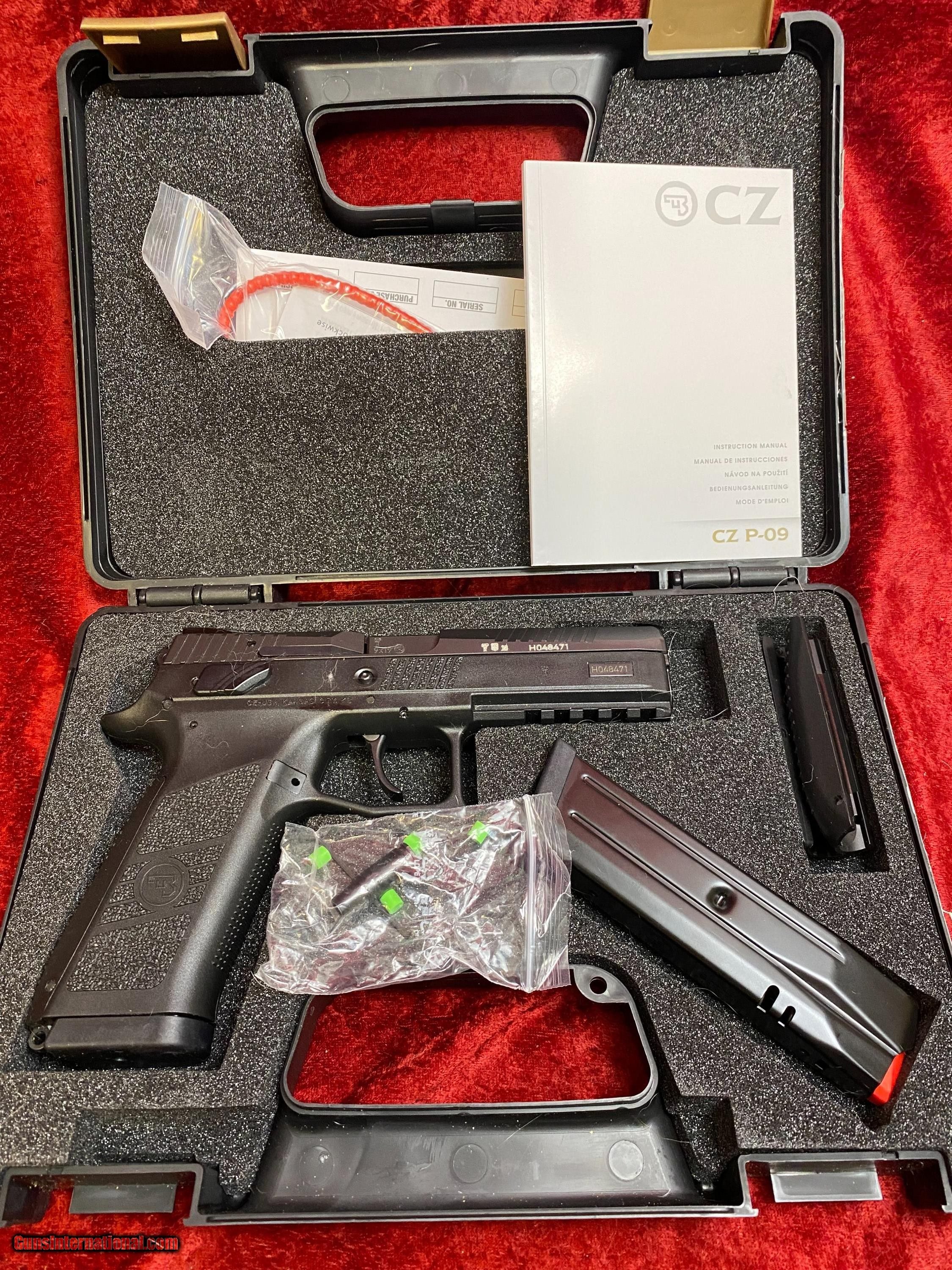 CZ-USA CZ P-09 semi-auto pistol 9 mm 10-rd 4.54" bbl Black Nitride LNIB ...