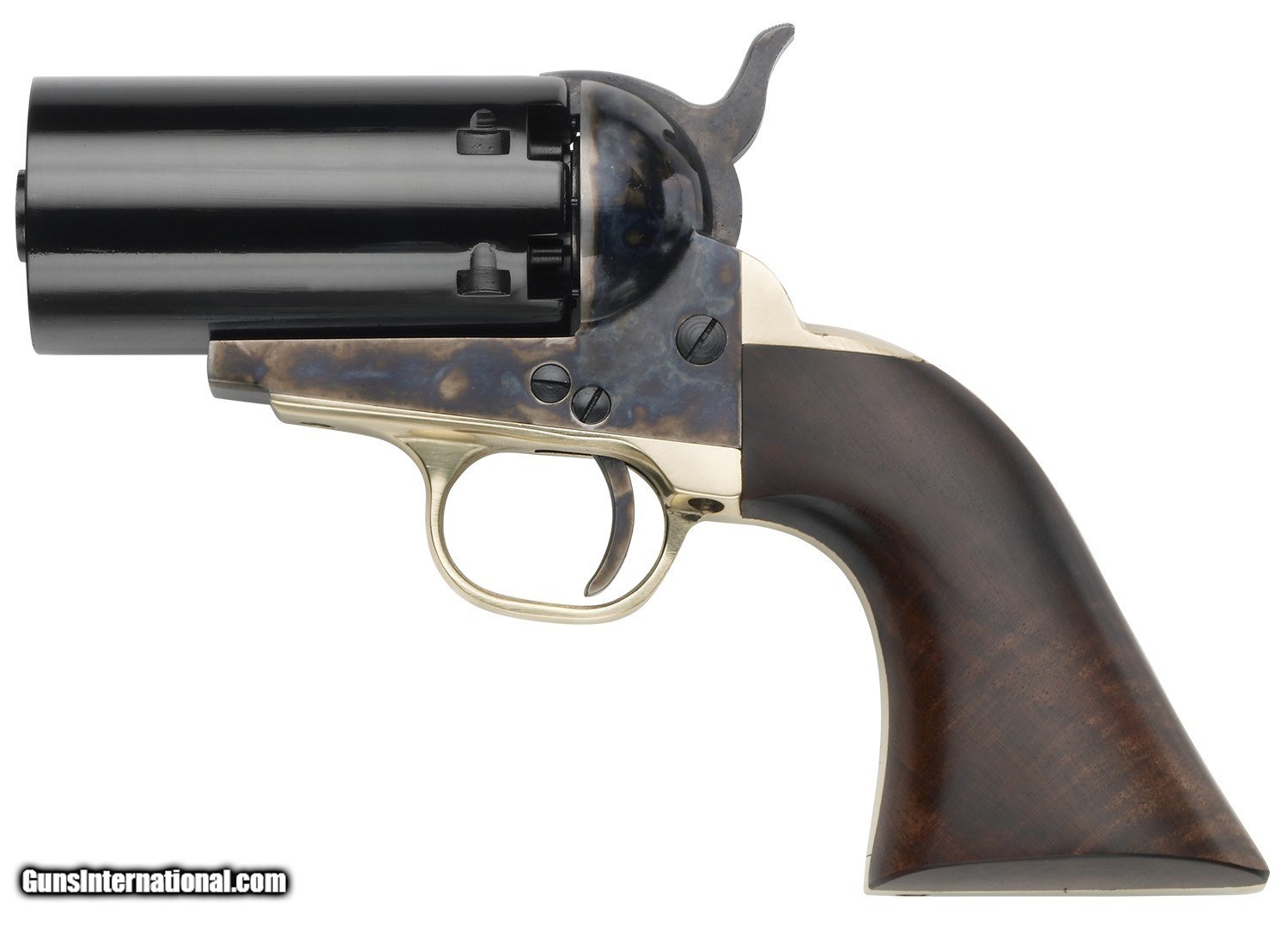 Pietta PF51PEPPER36 1851 Navy "Yank" Pepperbox 36 Cal 6rd Color Case ...