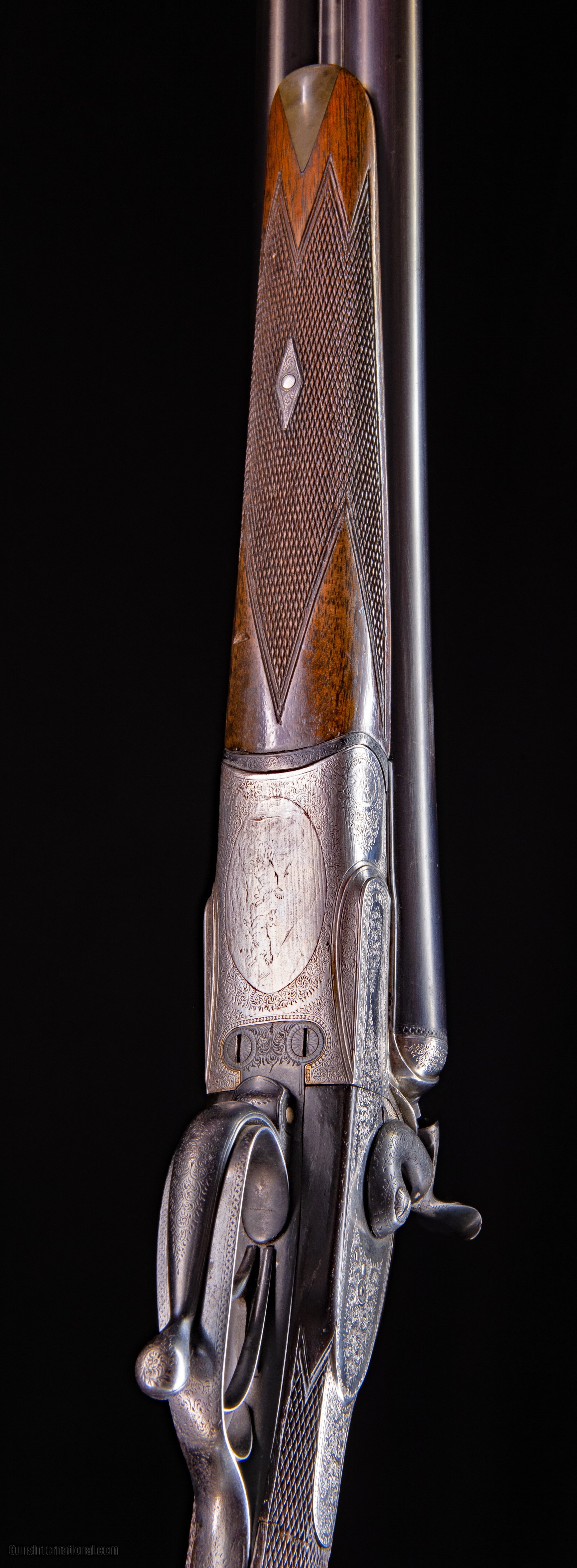 George Jefferies 12g. hammer with forward lever and rare patent and a ...