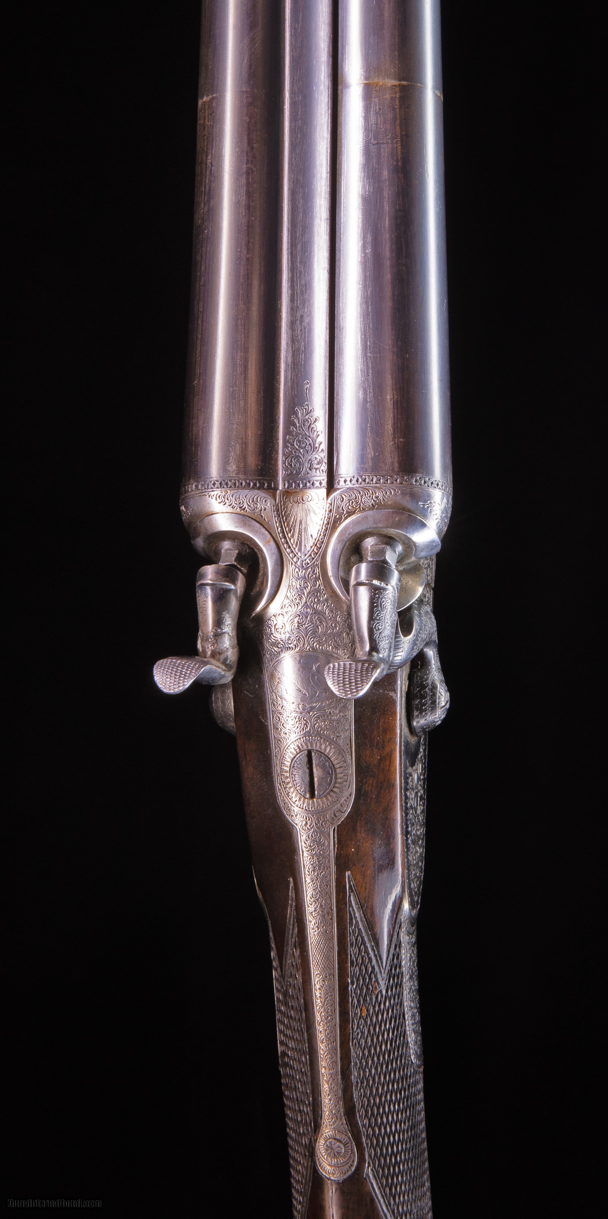 George Jefferies 12g. hammer with forward lever and rare patent and a ...