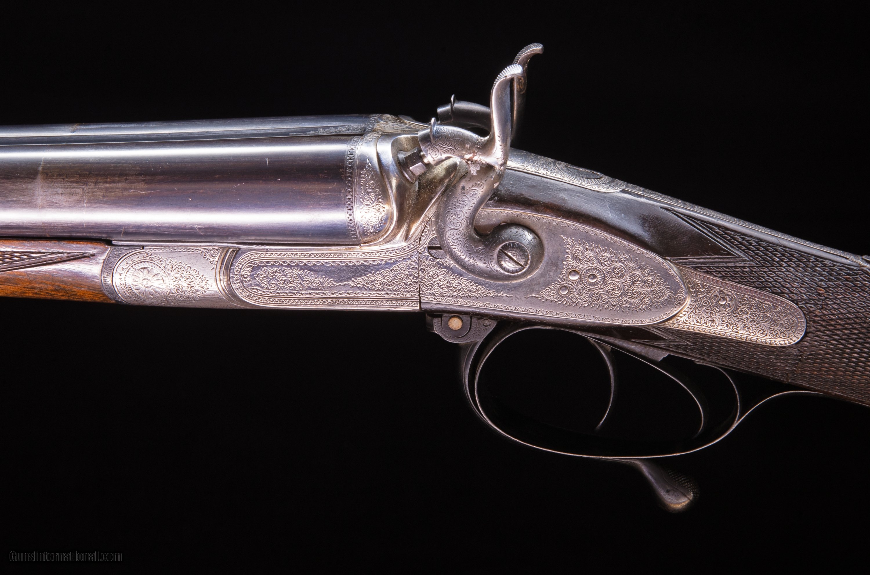 George Jefferies 12g. hammer with forward lever and rare patent and a ...