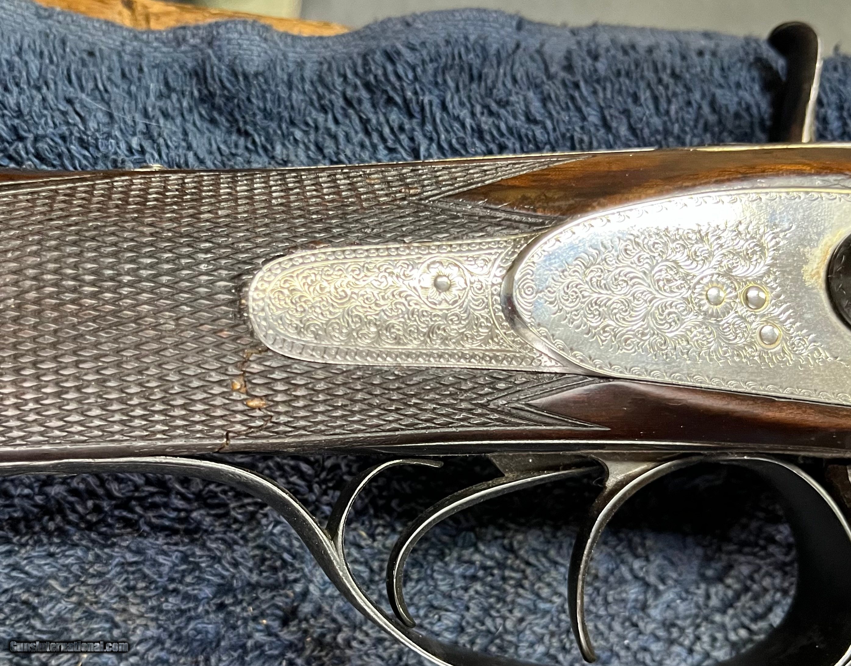 George Jefferies 12g. hammer with forward lever and rare patent and a ...