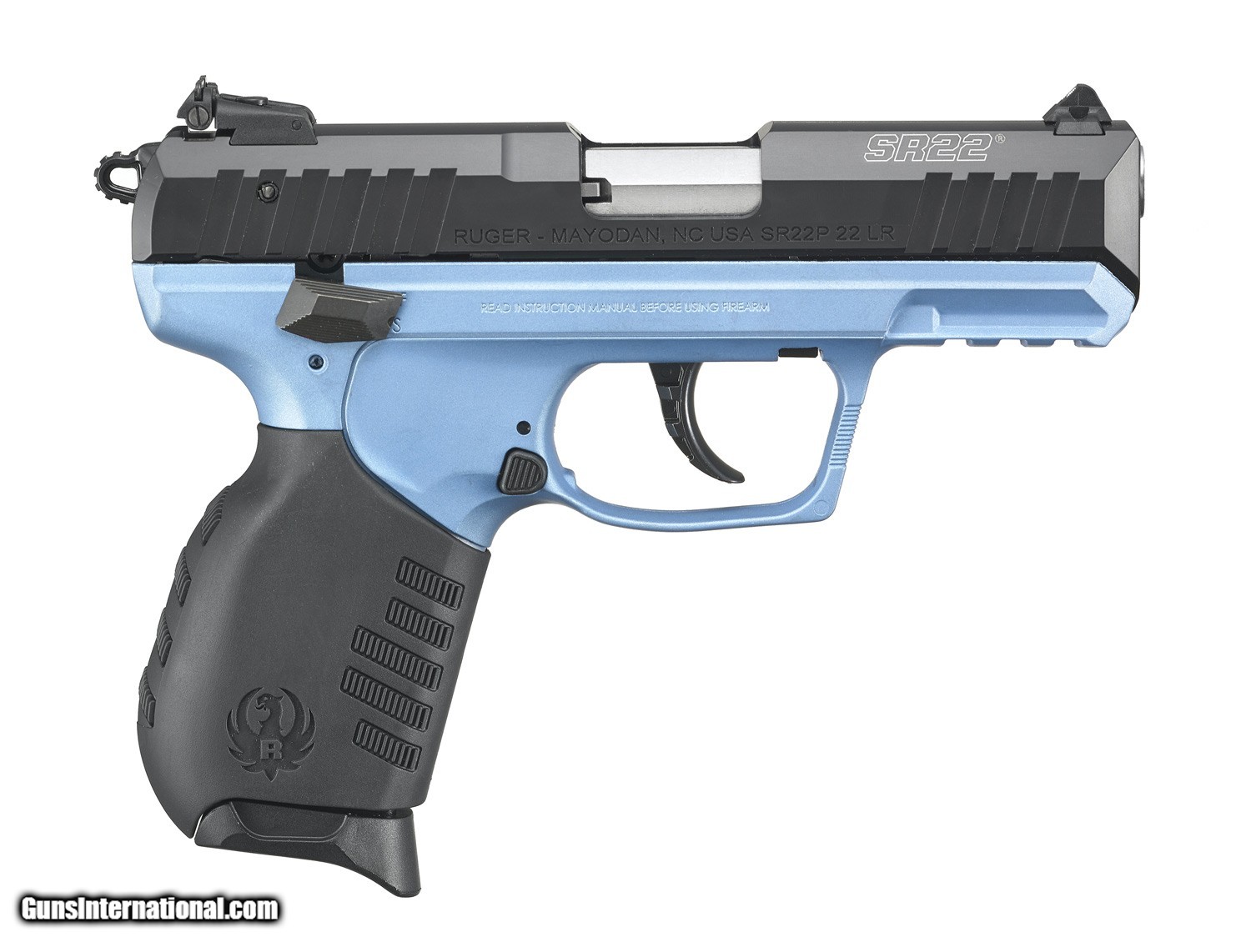 Ruger SR22 Polar Blue Cerakote .22 LR 3.5" 10 Rds 3653 for sale