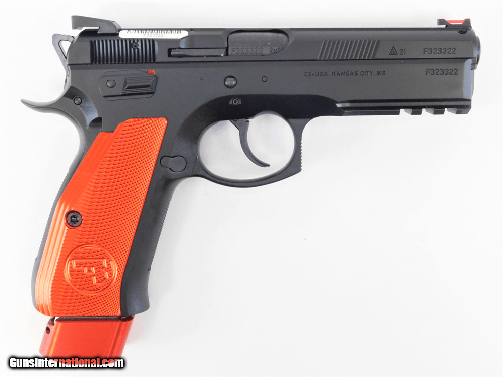 CZ-USA CZ 75 SP-01 Competition 9mm 4.6" Red / Black 21 Rds 91206