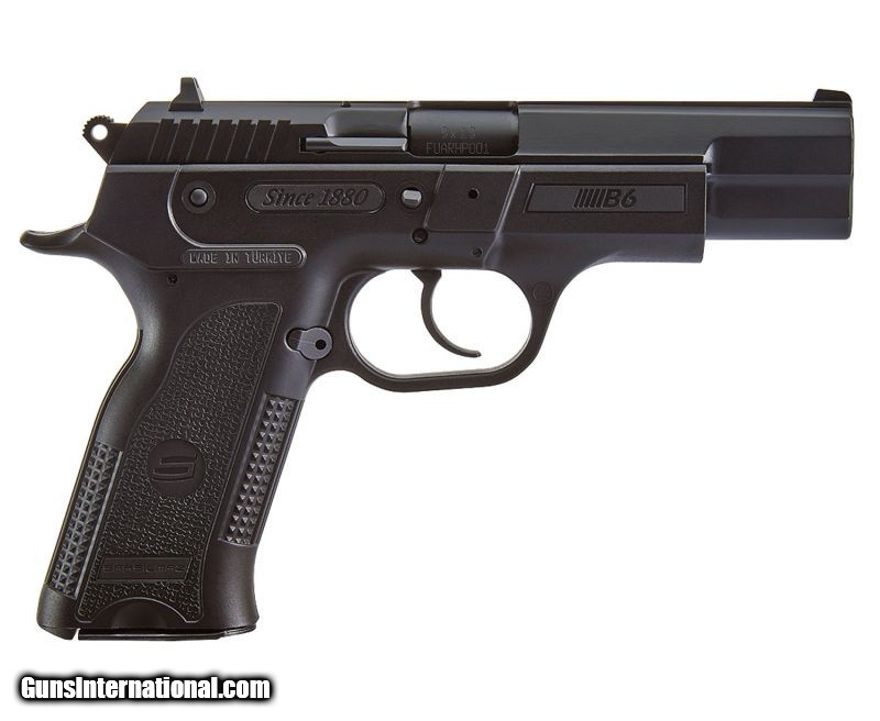 SAR Arms B6 9mm Luger 4.5" Black 17 Rounds B69BL