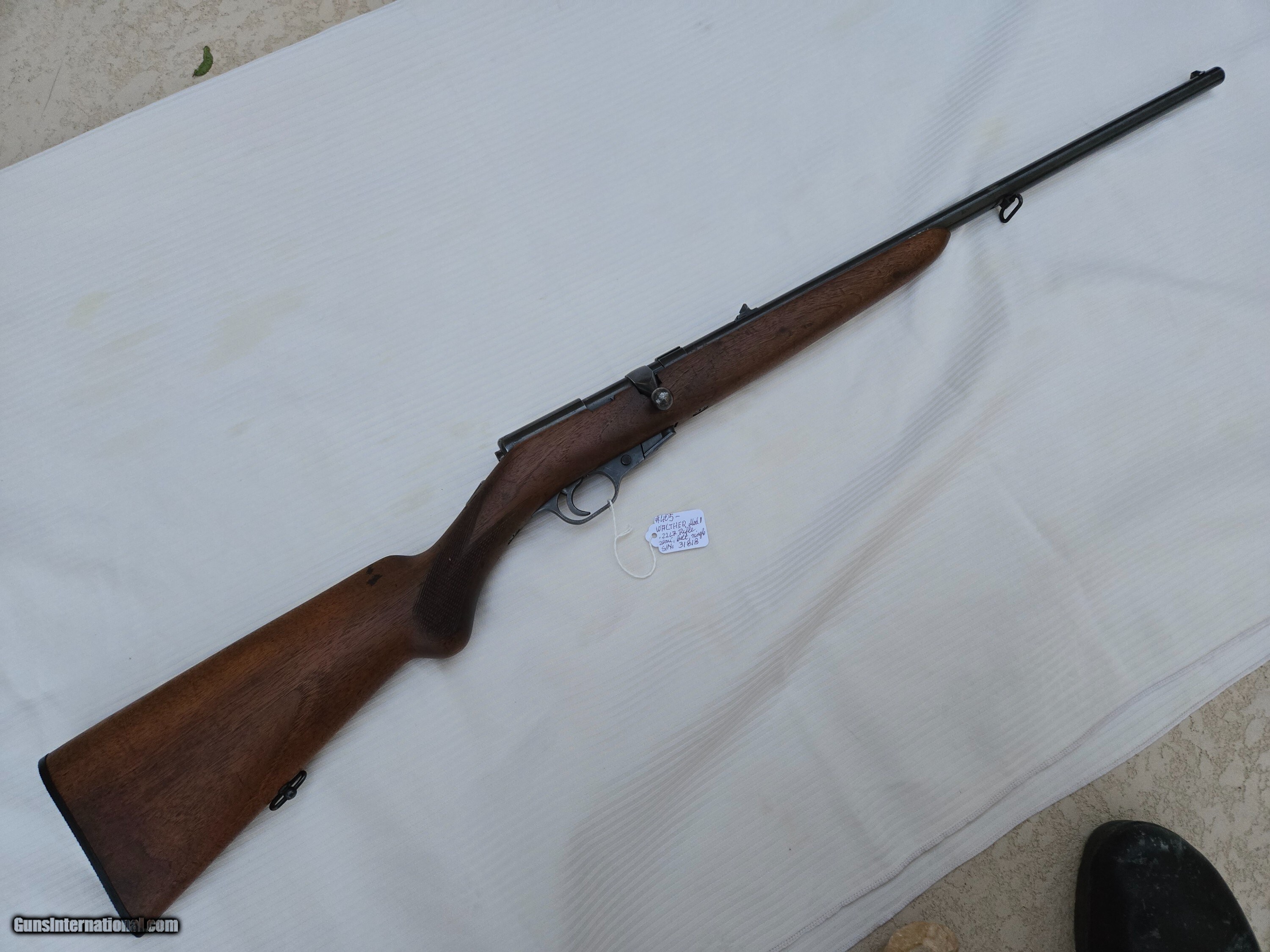Vintage 1930s WALTHER Model 1 Autoloader / Bolt-Action Rifle cal 22LR ...