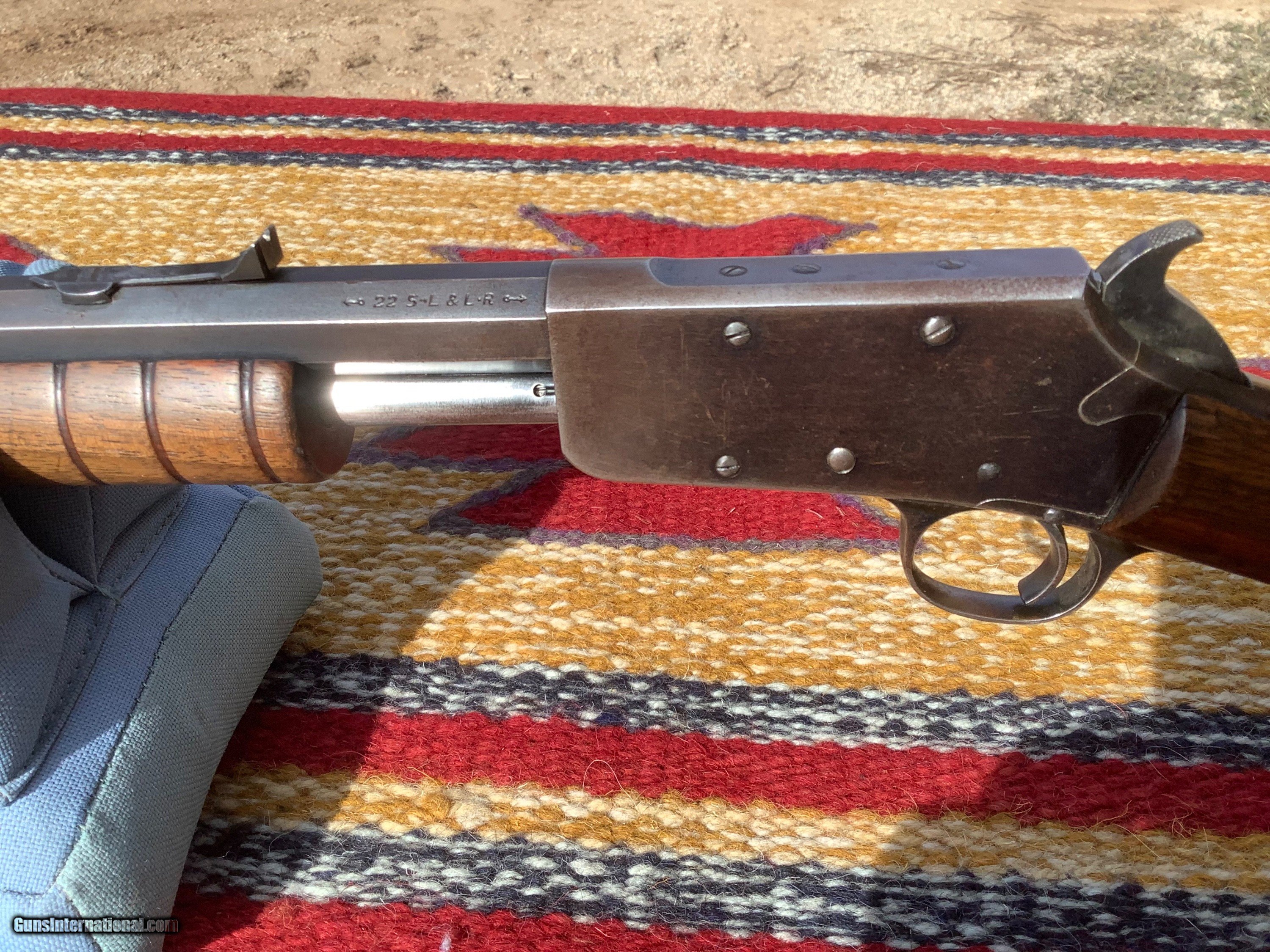 Marlin model 20-A cal 22 S,L,LR 24 inch octagon barrel, cresent butt