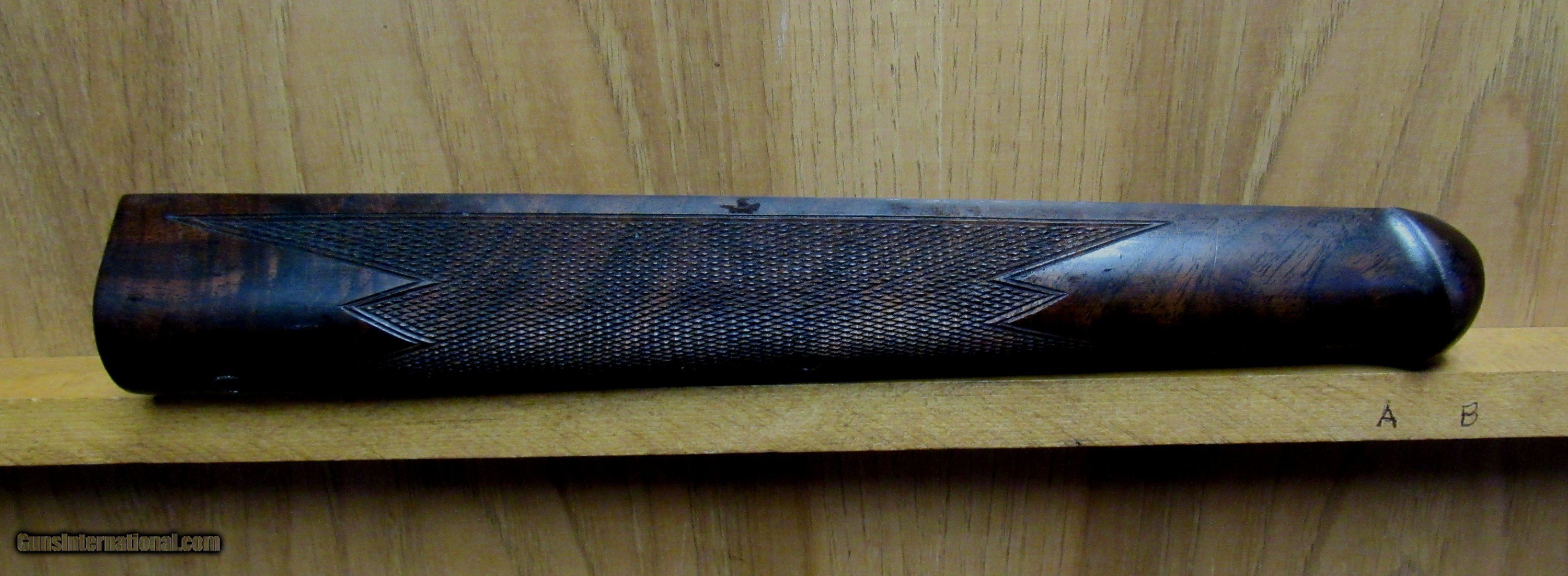 Finished, Checkered Figured Walnut Fore End with Schnabel Fore End Tip ...