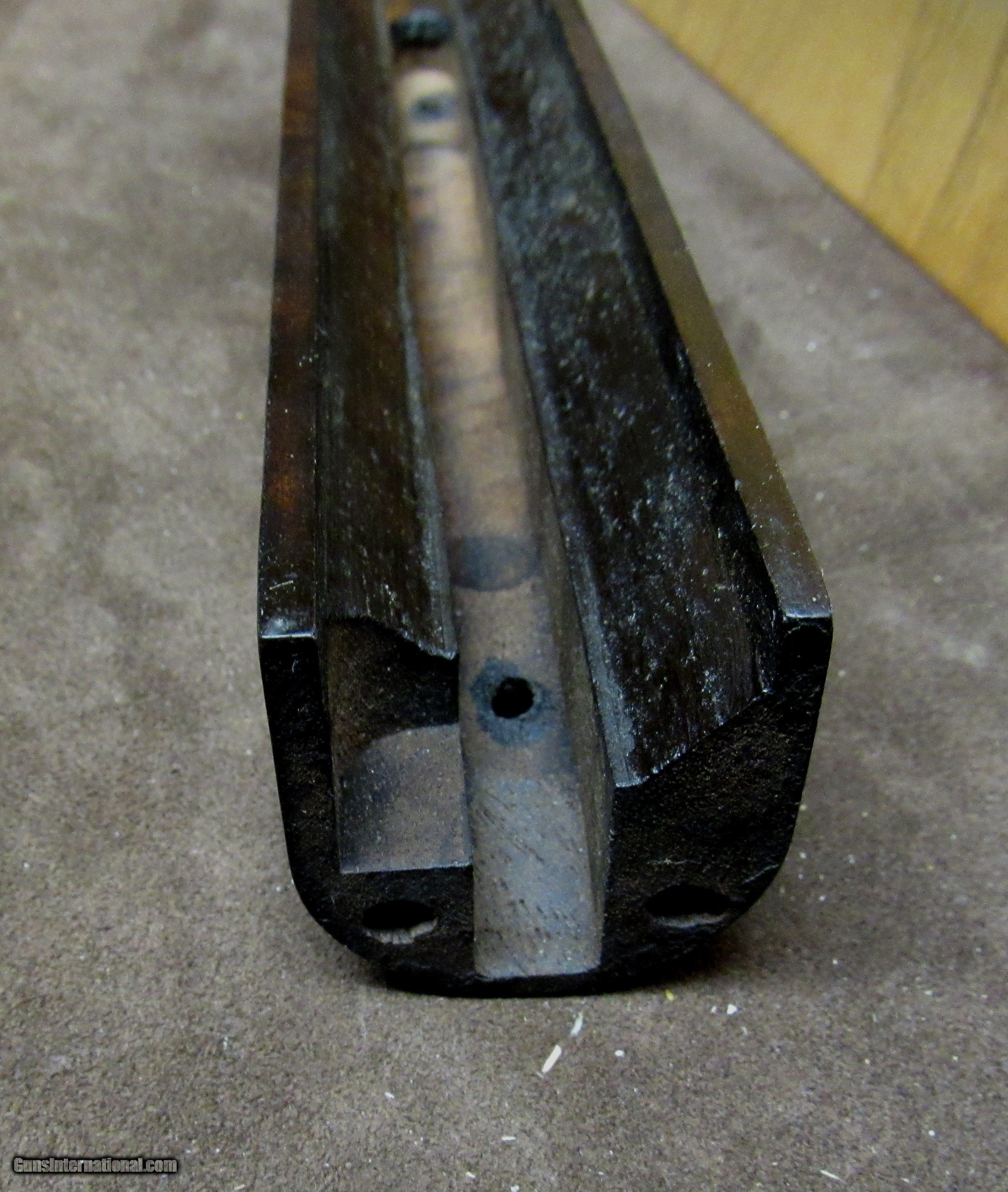 Finished, Checkered Figured Walnut Fore End with Schnabel Fore End Tip ...