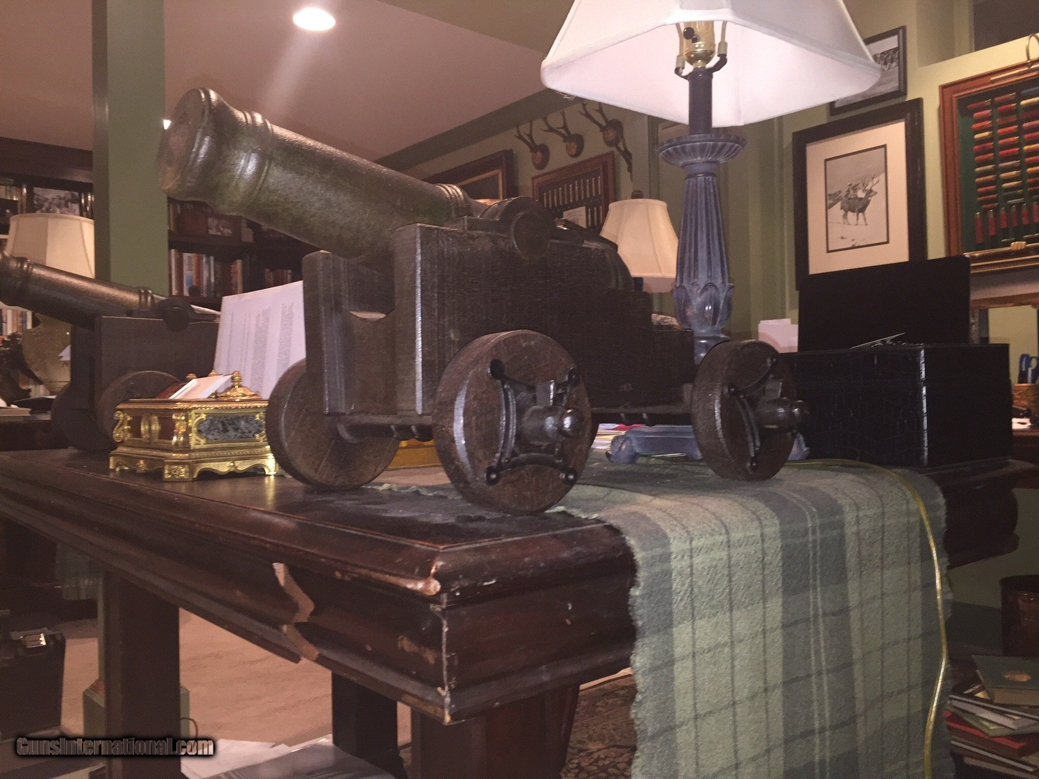 Vintage Pair of Large Model Cannons