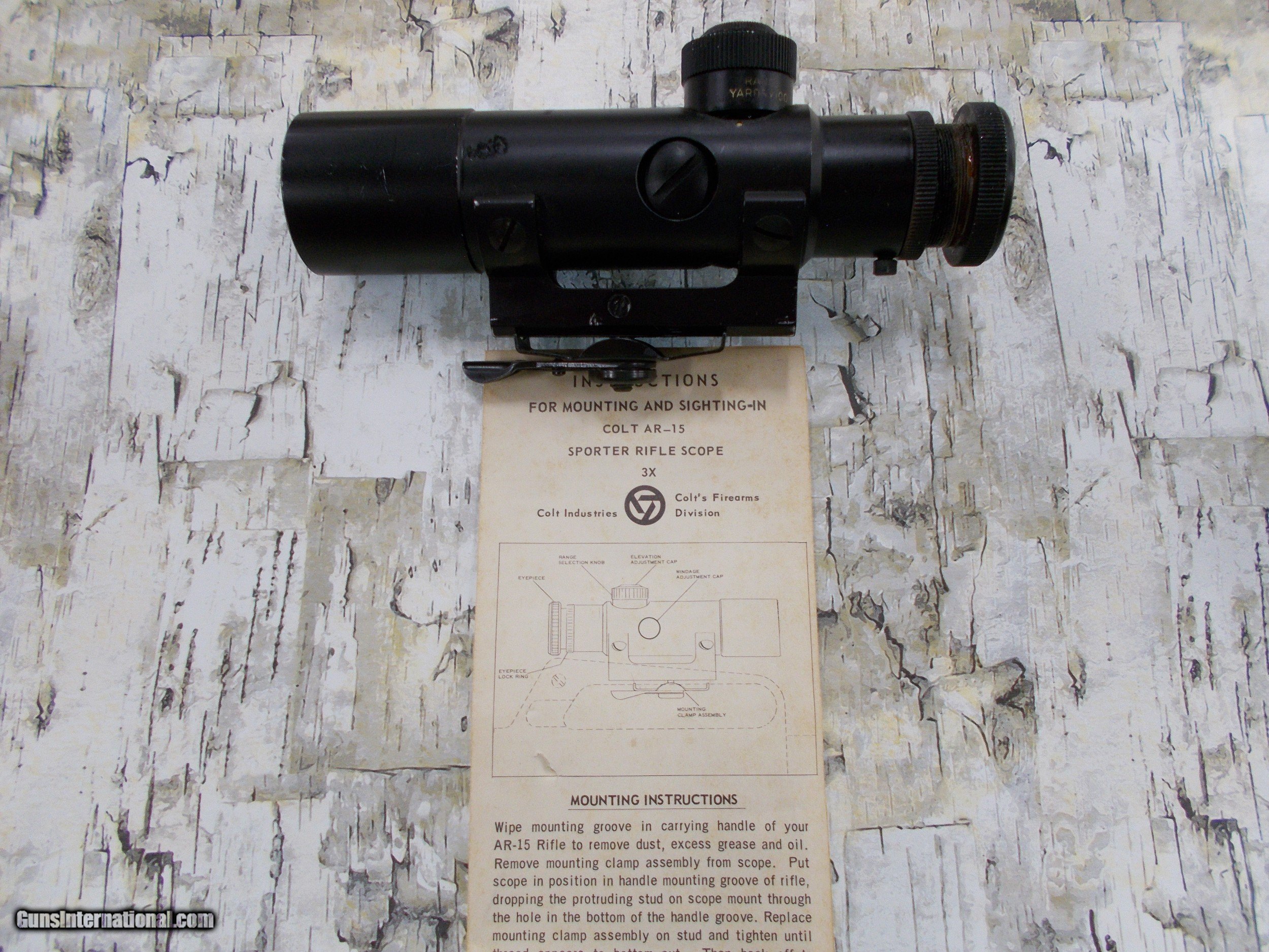 ORIGINAL COLT AR15 3X OPTIC IN BOX