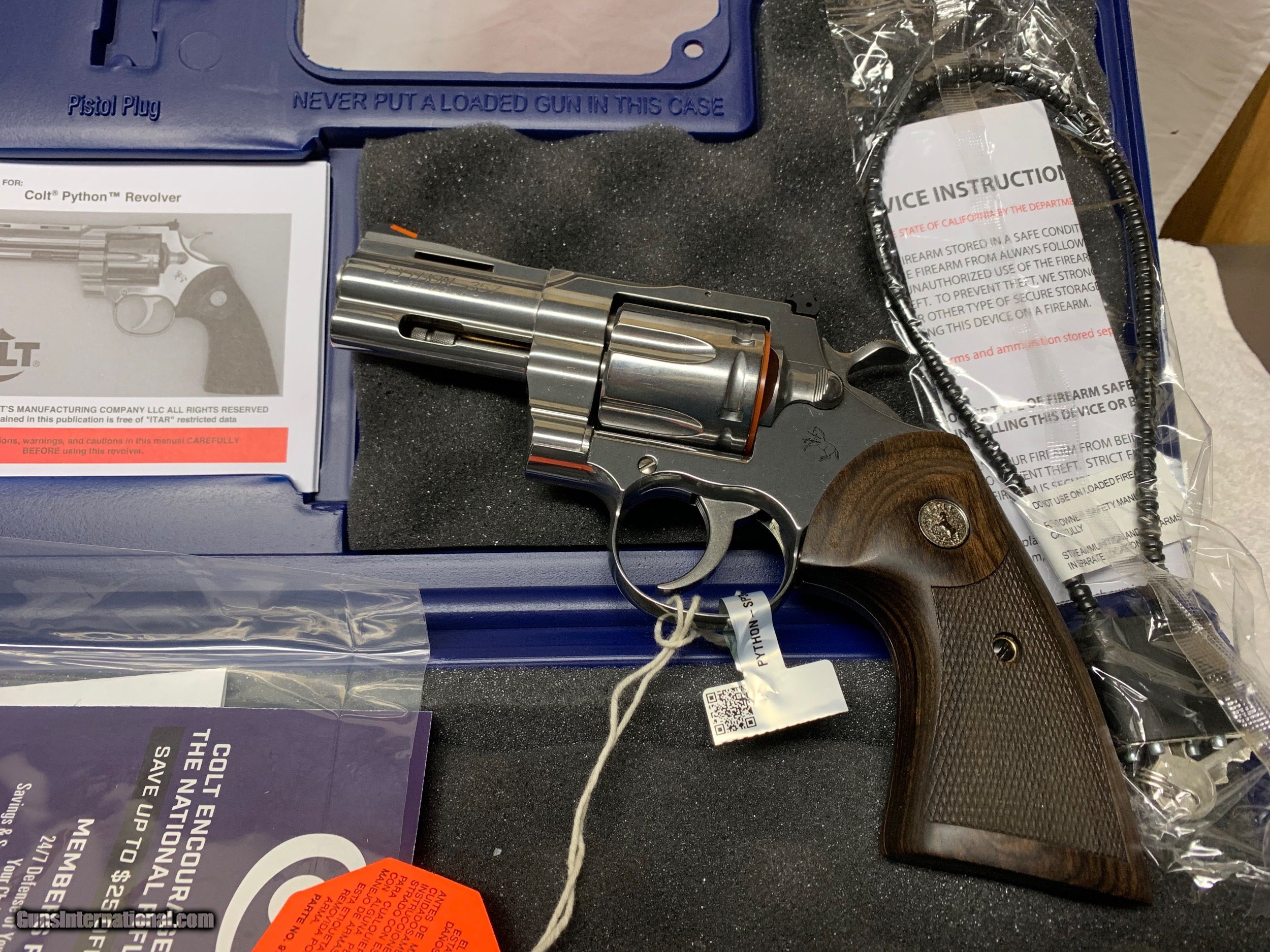 BRAND NEW 2022 Colt Python .357 Mag SP3WTS 3 Inch SS