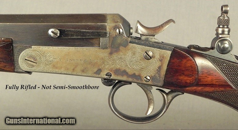 BLAND 297/250 TOTALLY ORIG ROOK RIFLE- NICE ORIG COND- FRESH AMMO w ...