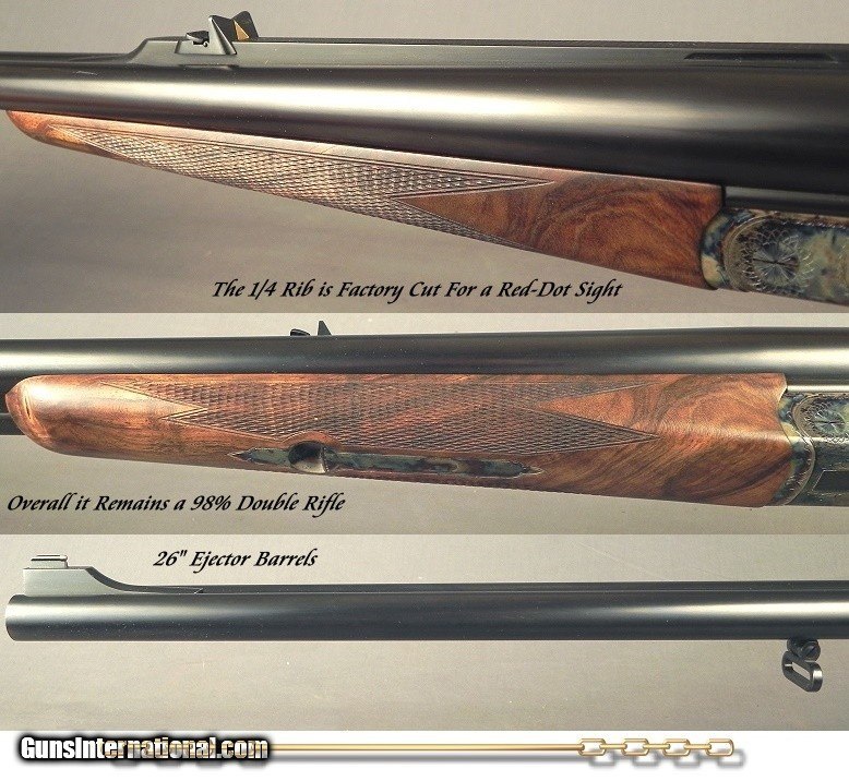 HEYM 470 N. E. MOD 88B GOLD DELUXE- DELUXE WOOD- CASE COLORED- 26 ...