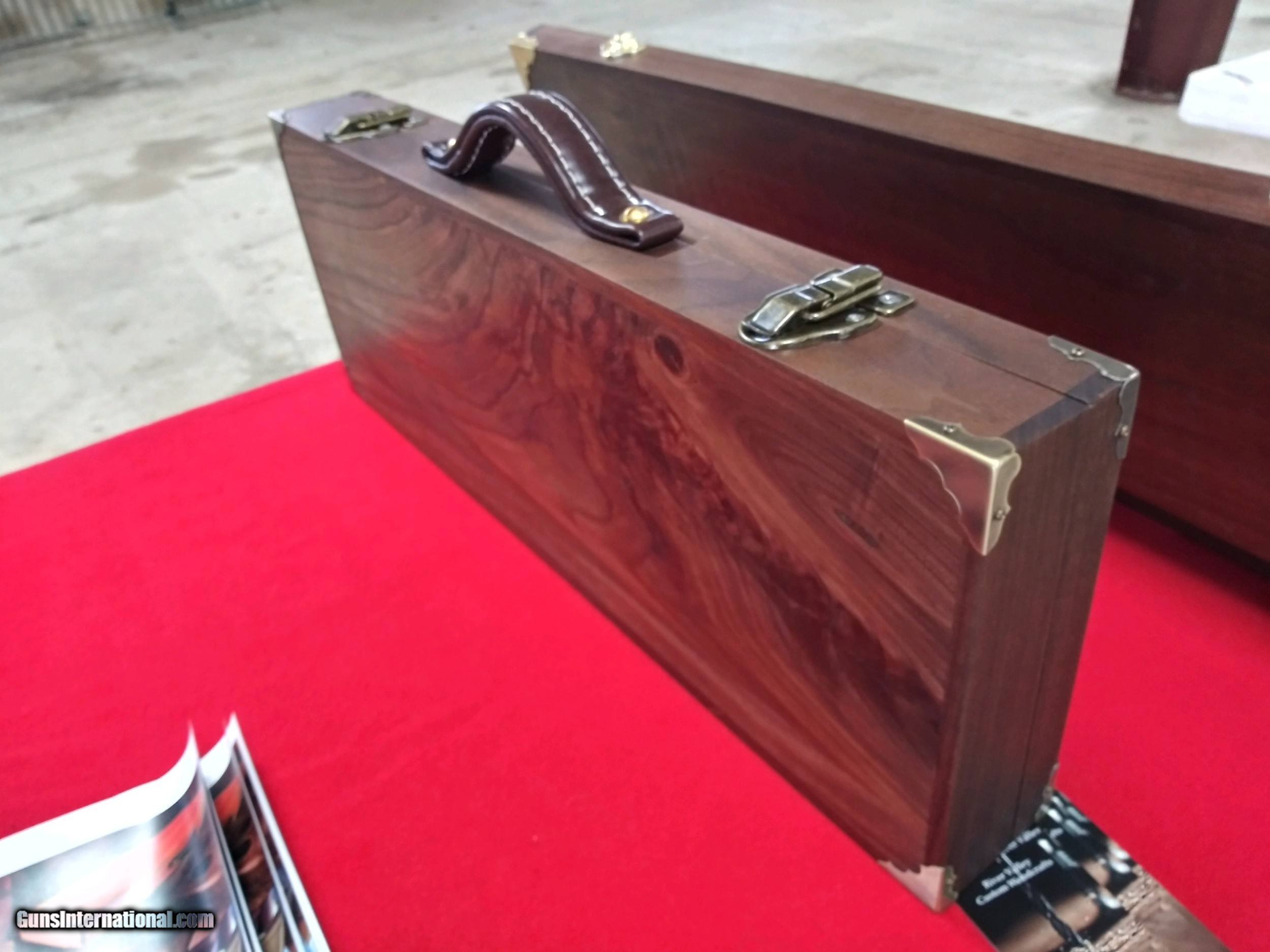 Oak Or Walnut Custom Handcrafted Shotgun Cases