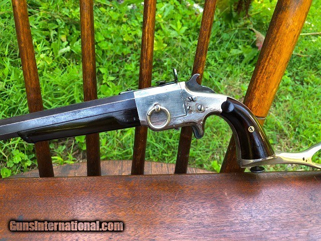 1870 Frank Wesson Medium Frame "Mate" Pocket Rifle Cased Prototype *RARE* 1 of 1 Blue/Nickel .22 ...