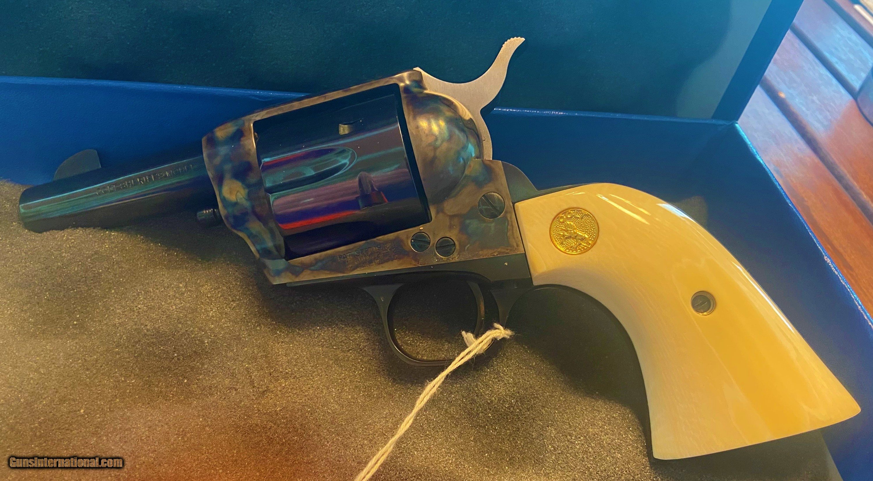 COLT SAA SHERIFFS MODEL -- .45 LC -- COLT CUSTOM SHOP -- 3" CASE COLOR ...