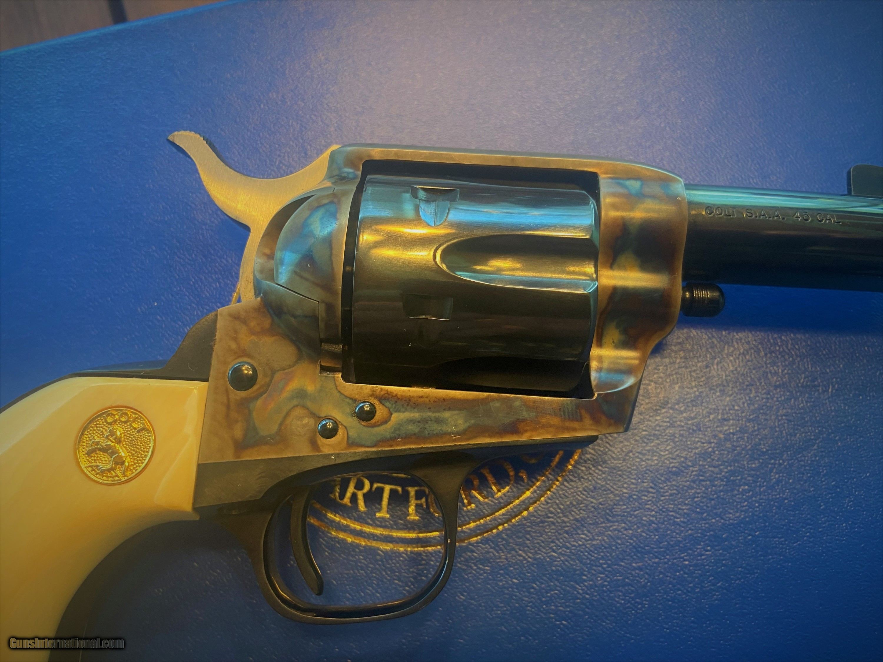COLT SAA SHERIFFS MODEL -- .45 LC -- COLT CUSTOM SHOP -- 3" CASE COLOR ...