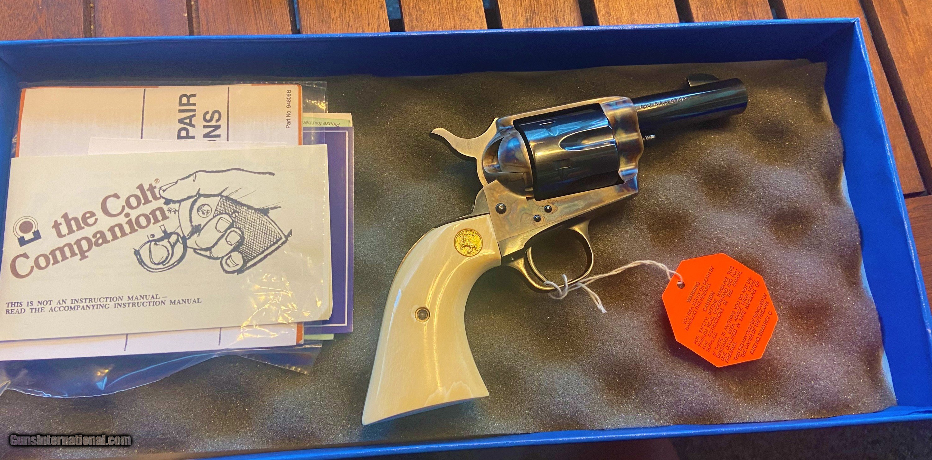 COLT SAA SHERIFFS MODEL -- .45 LC -- COLT CUSTOM SHOP -- 3" CASE COLOR ...