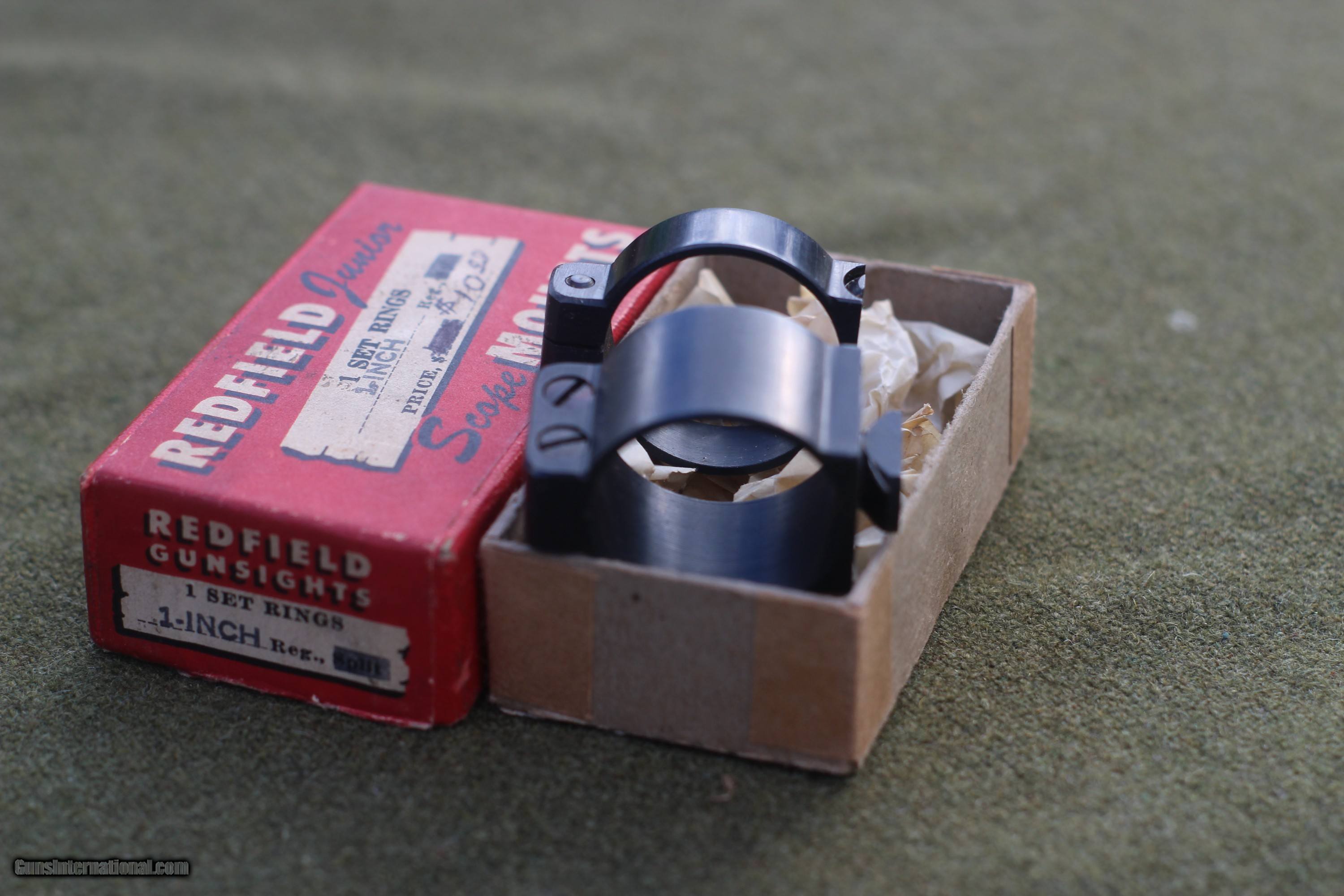Redfield Junior 1in Scope Mount Rings (Vintage) NEW for sale
