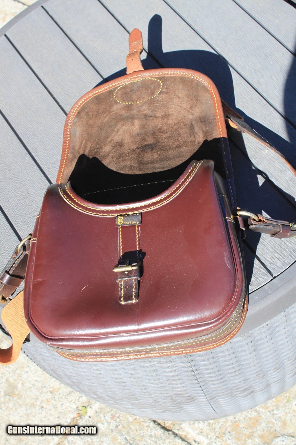 English leather Shell bag - E. Jeffries