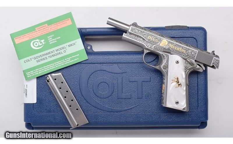 Colt ~ 1911 Government "Dia De Los Muertos" ~ .38 Super for sale
