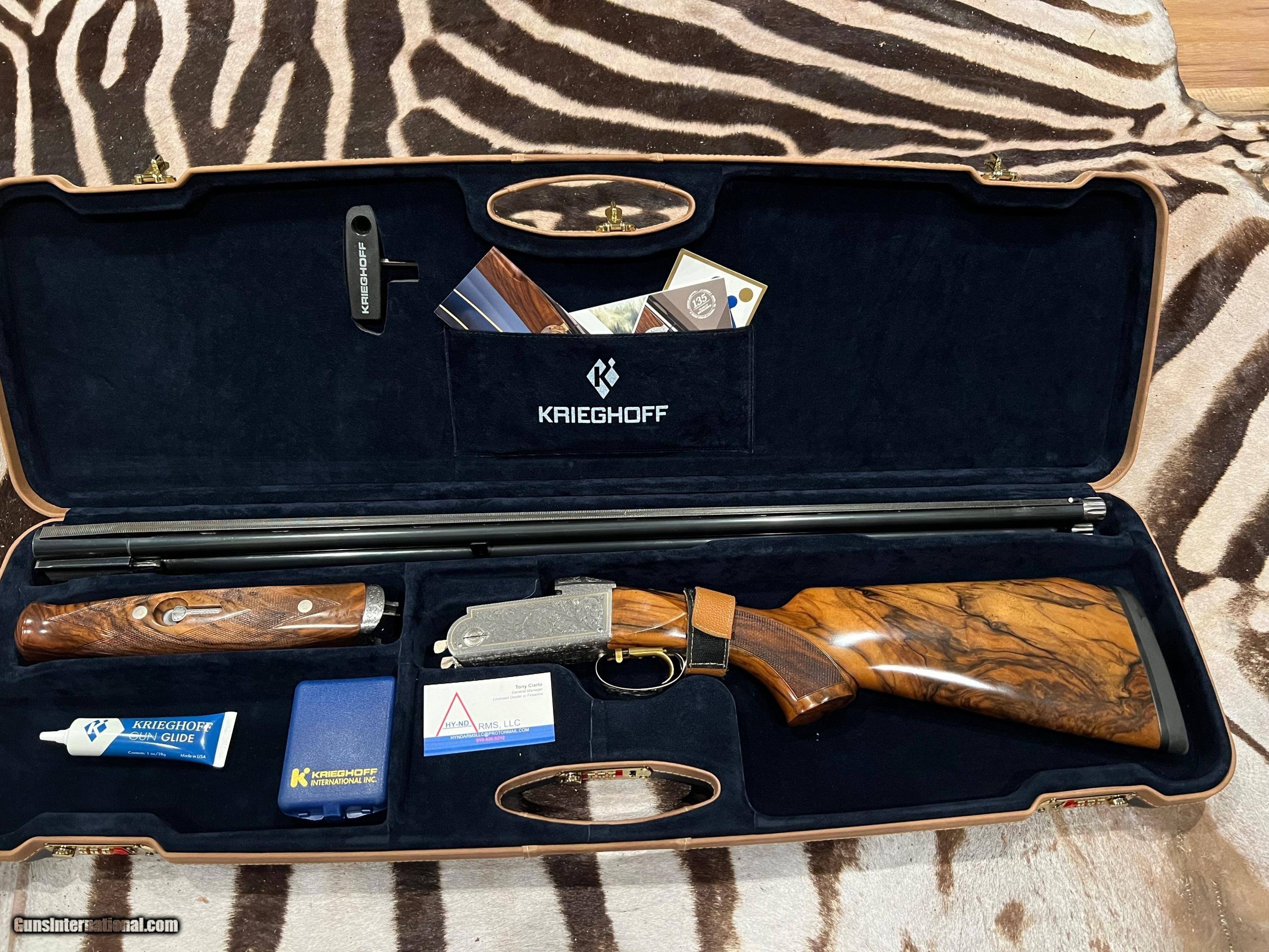 Krieghoff K80 Gold Line Super Scroll two barrel set 32” and 28”