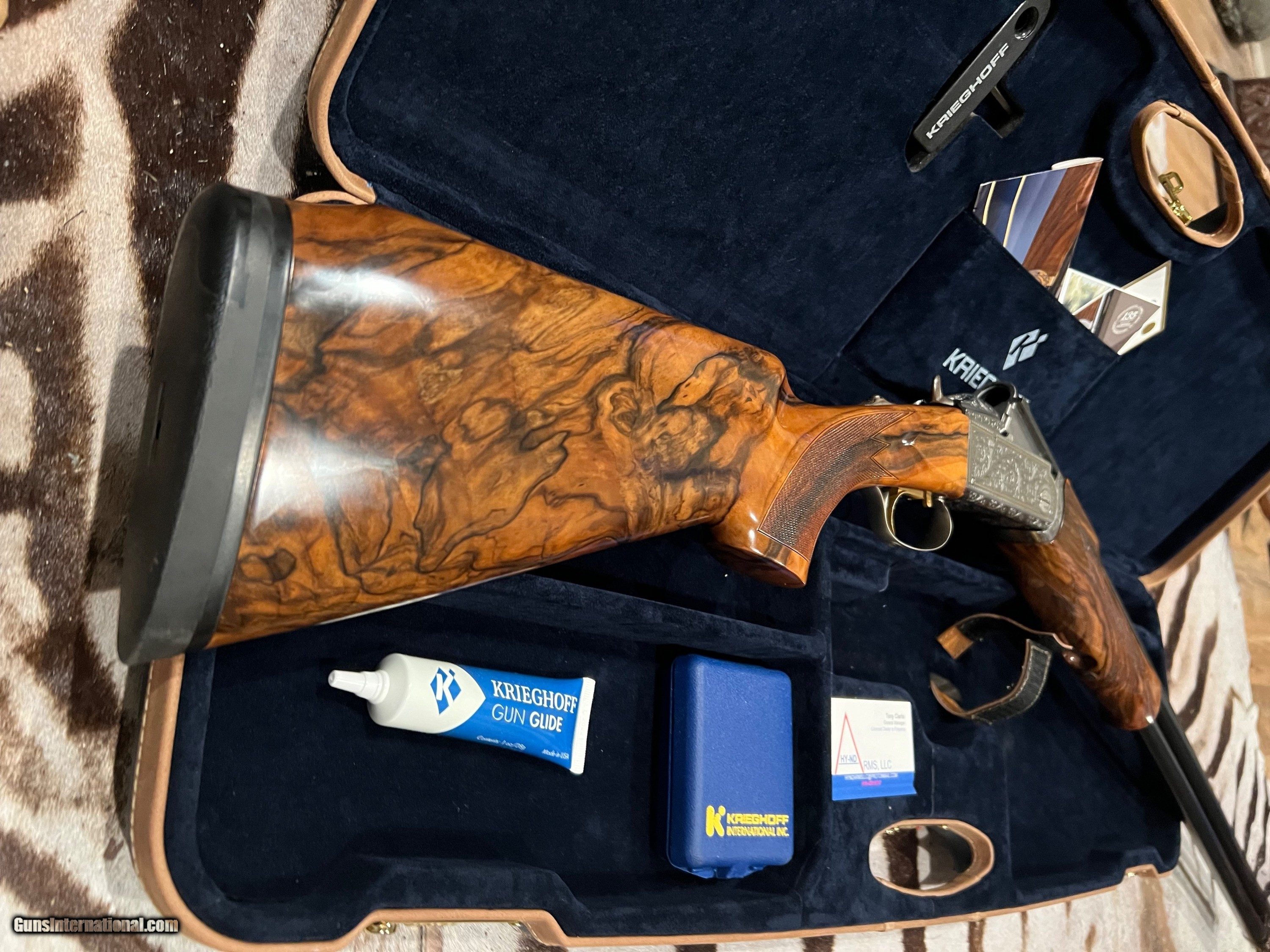 Krieghoff K80 Gold Line Super Scroll two barrel set 32” and 28”