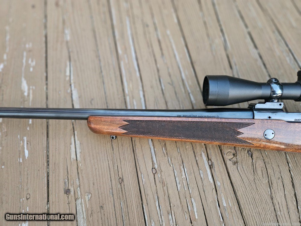 Sako AV Hunter rifle with scope 338 Win Mag Excellent!