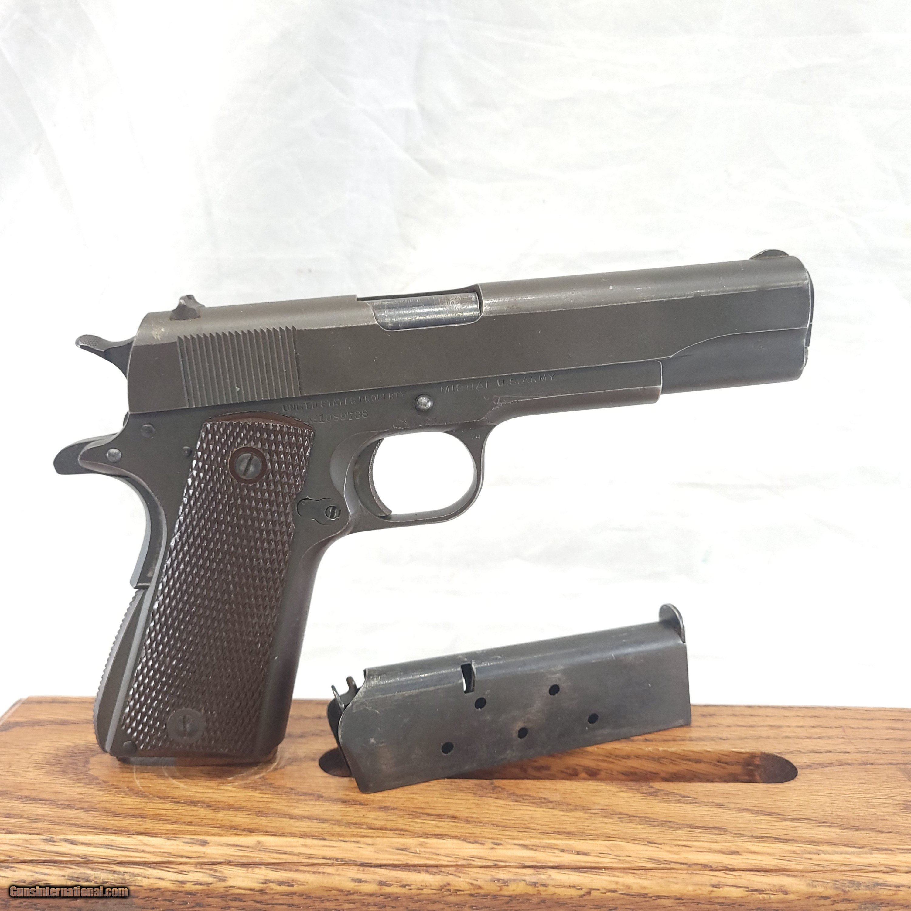 COLT 1911A1, CAL. .45 ACP. SER. 2261052. MFG. 1943. BEAUTY!!!