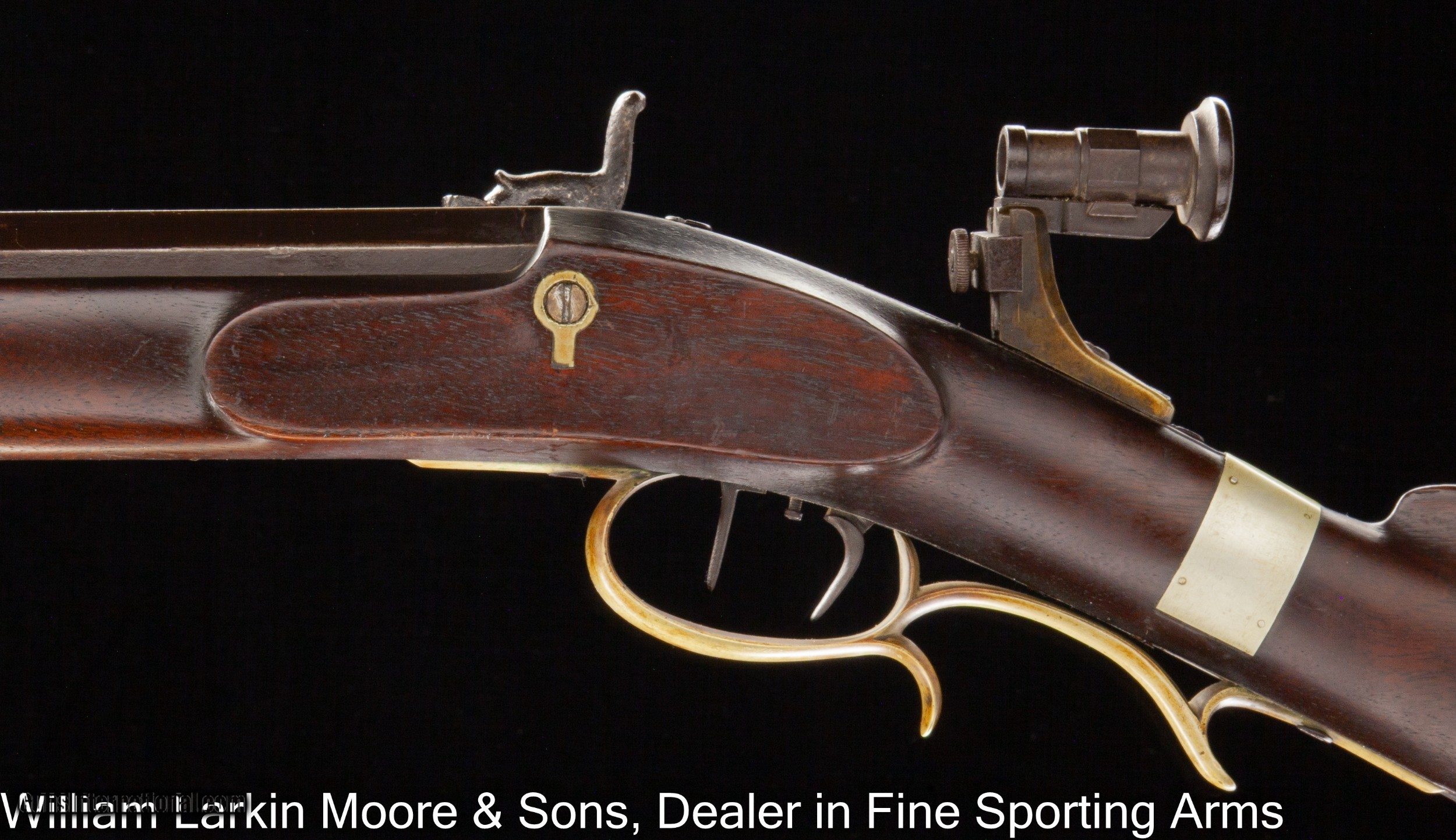 Percussion (No maker's name) Target rifle circa 1850's, .50 cal, 35 ...