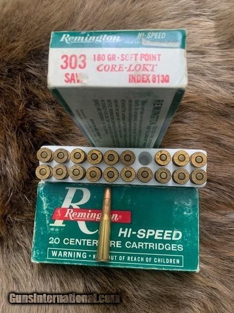 303 Savage 180 Grain Soft Point Remington Core- Lokt $60 Per Box