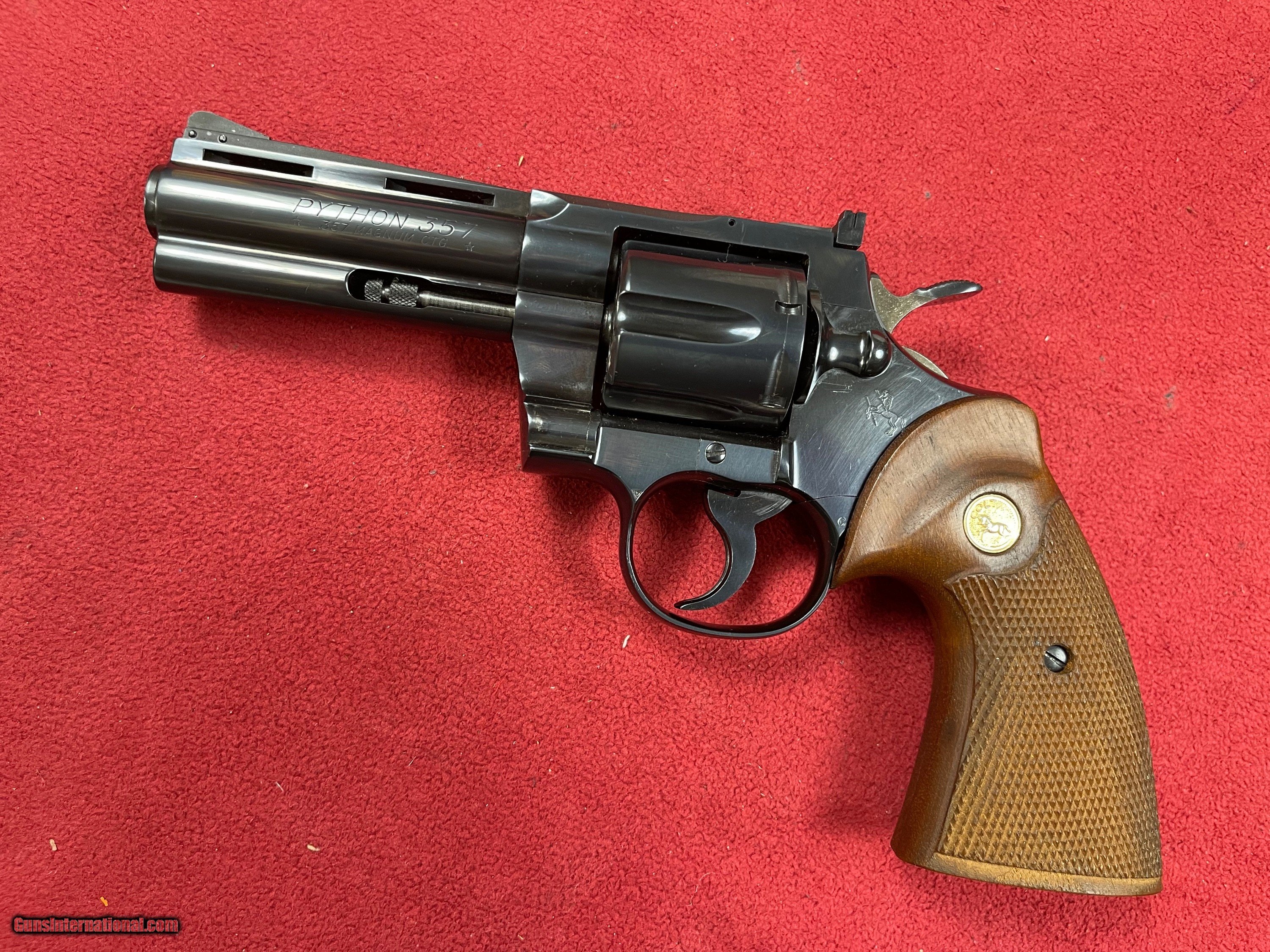 1962 Colt Python 4" Blue 357 Magnum C&R
