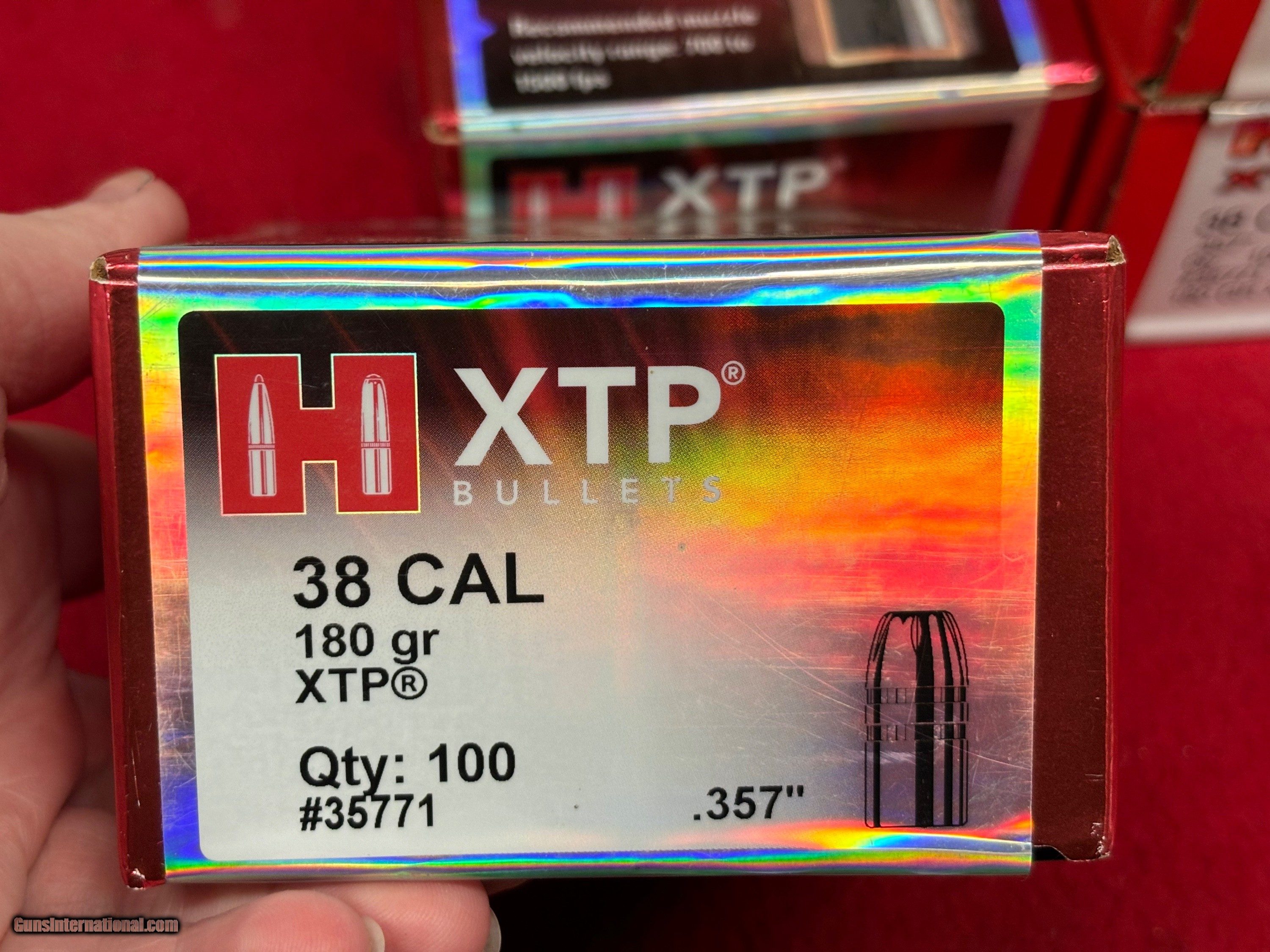 Hornady XTP 38 CAL .357" 180 GR. #35771 Reloading Bullets........... 550 bullets