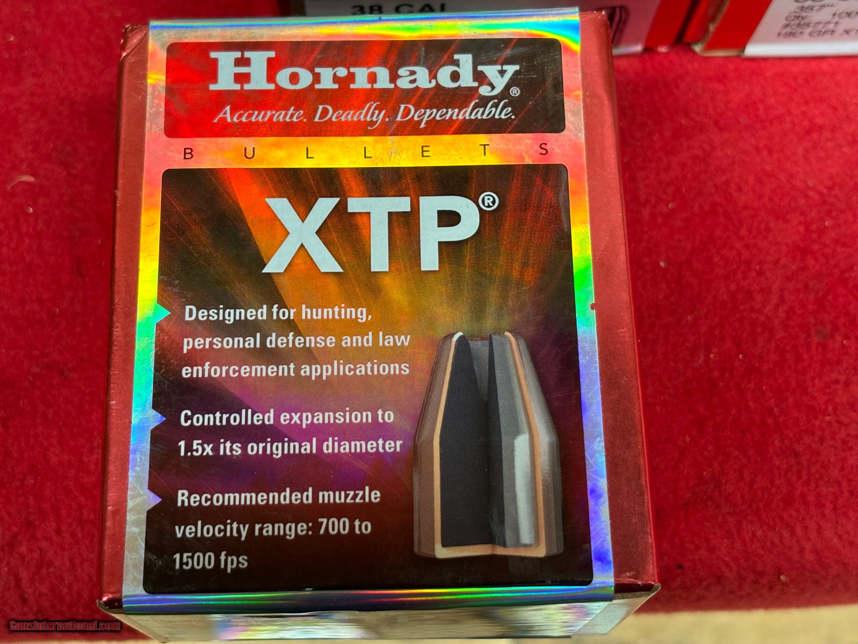 Hornady XTP 38 CAL .357" 180 GR. #35771 Reloading Bullets........... 550 bullets