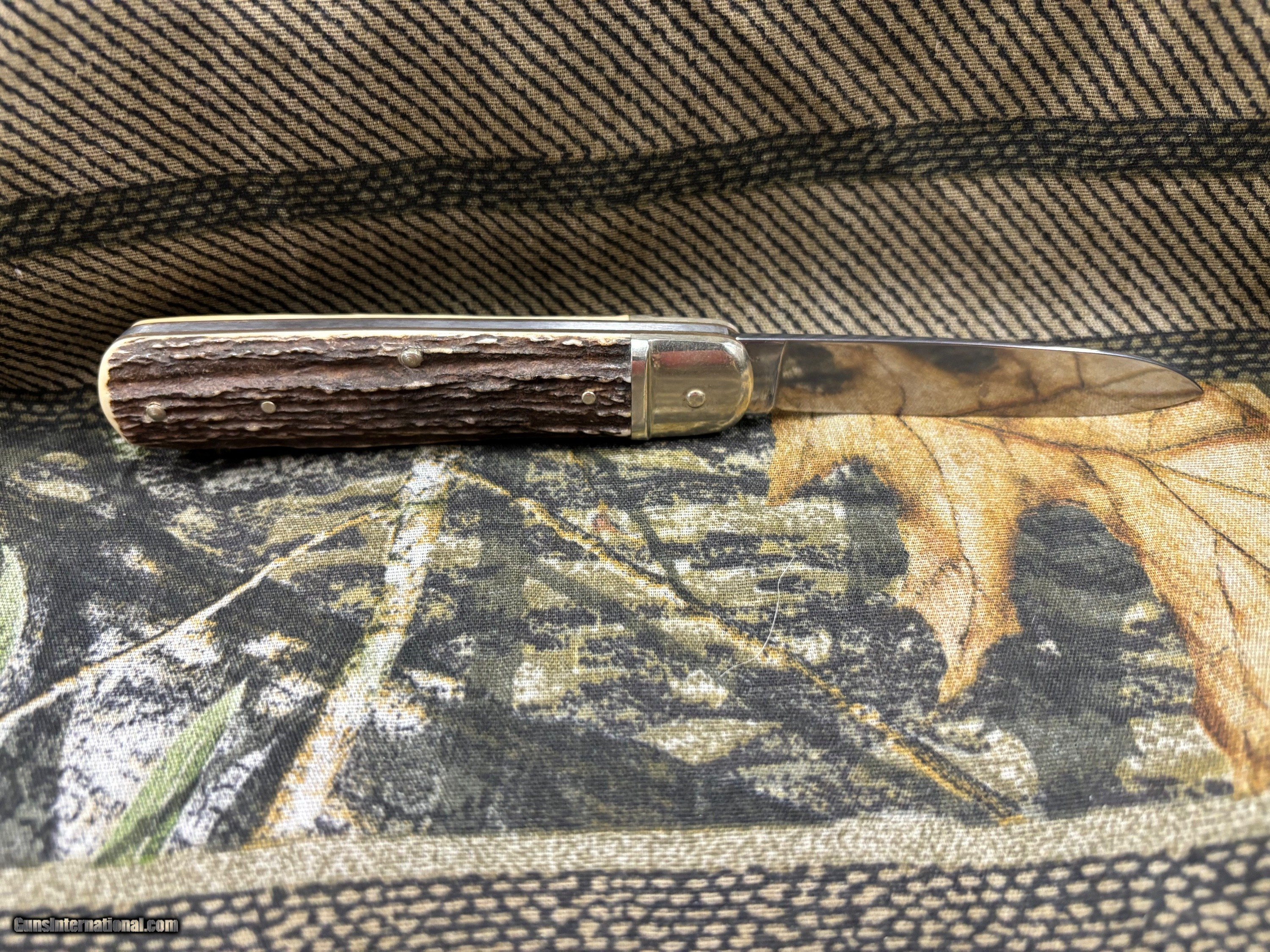 Vintage Boker Tree Brand 715 German Lever Stag Classic