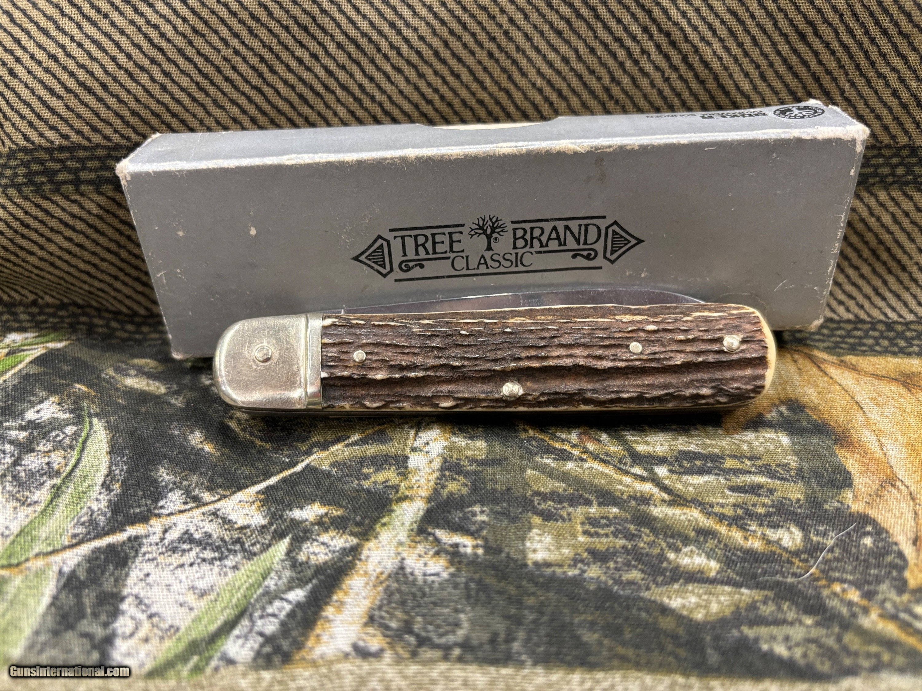 Vintage Boker Tree Brand 715 German Lever Stag Classic