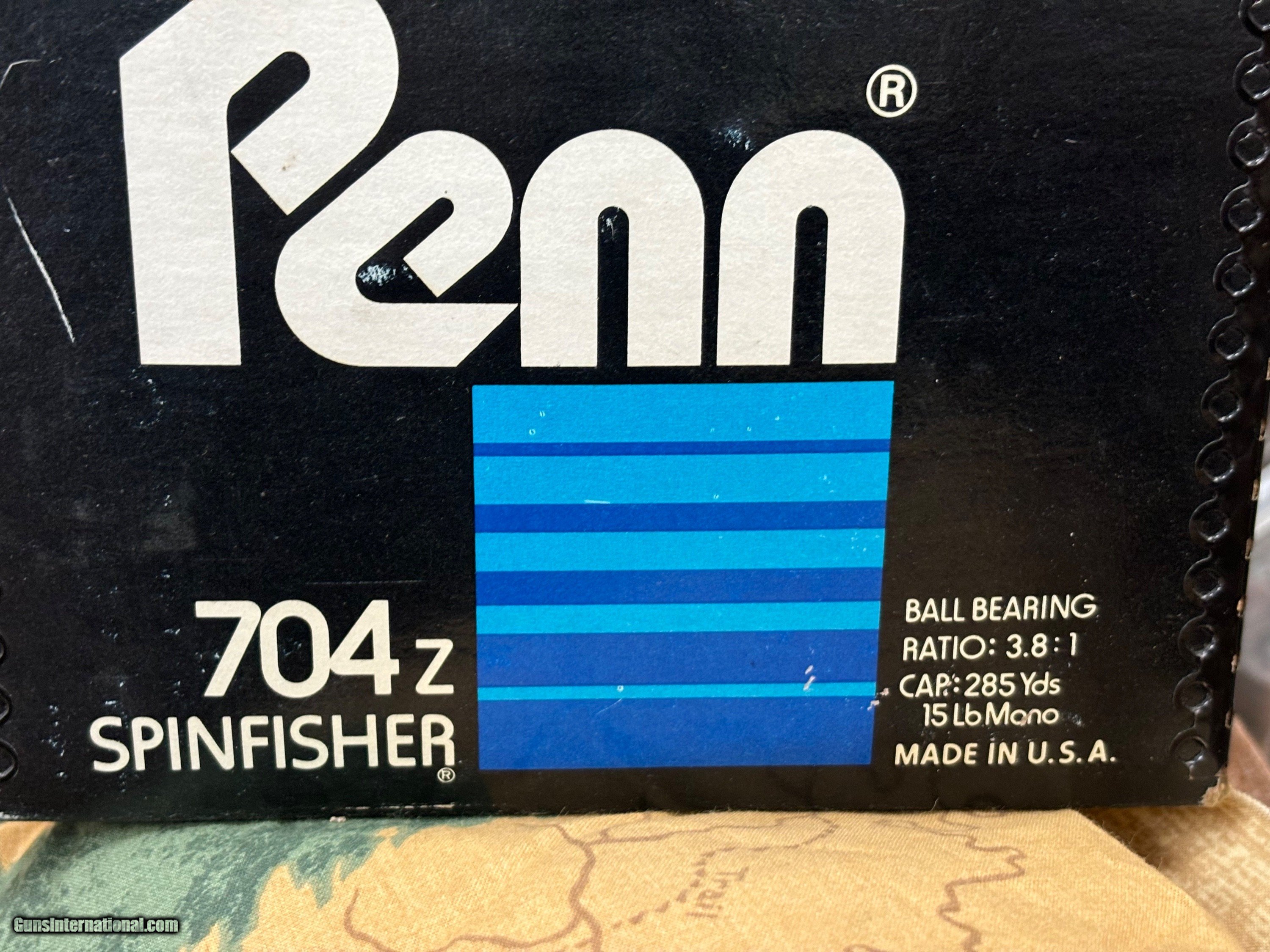Vintage Penn U.S.A 704Z Spinfisher Spinning Reel