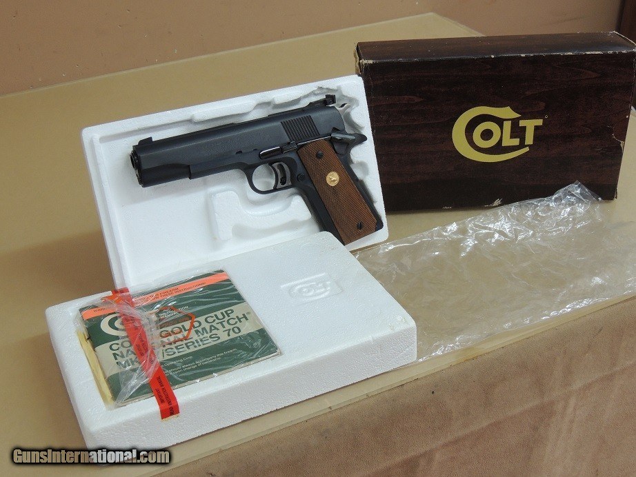 Colt Gold Cup National Match Series 70' .45 acp Pistol in the Box (Inventory#11020)