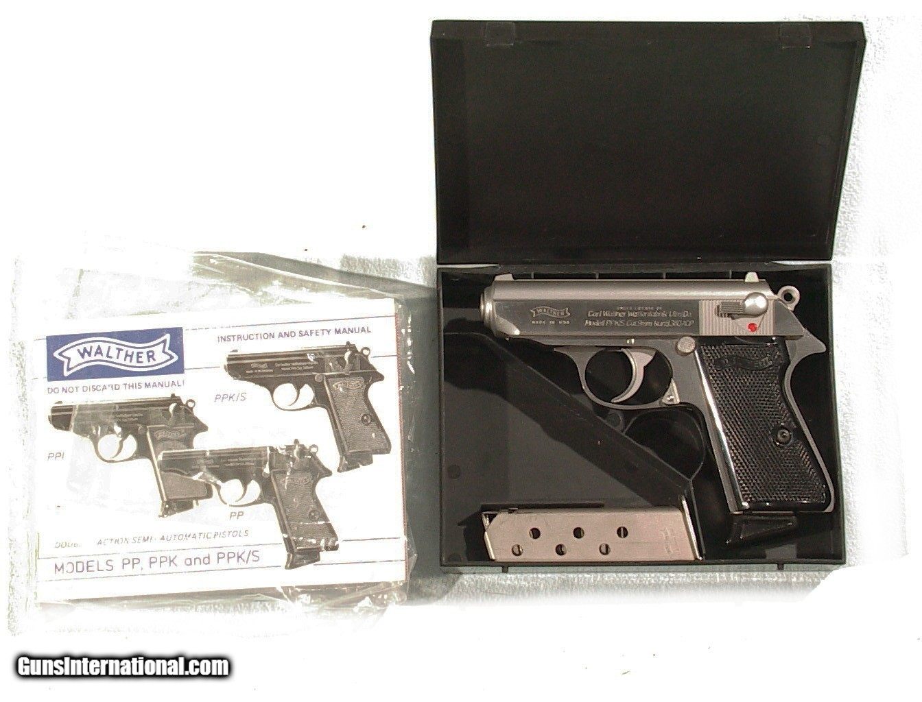 WALTHER PPK/S STAINLESS PISTOL IN .380 CALIBER