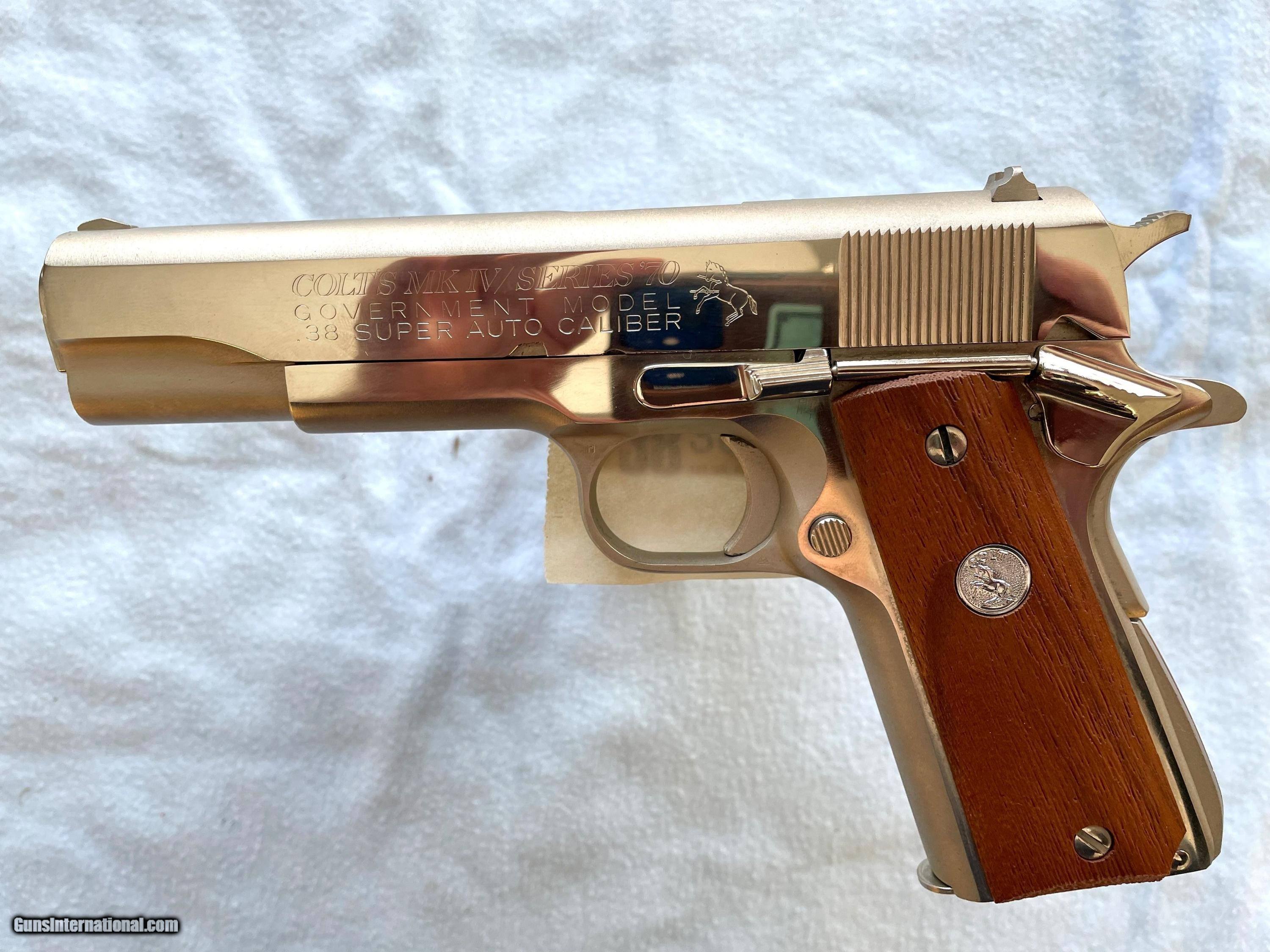 COLT SERIES 70 GOVERNMENT MODEL 1911 AUTO PISTOL IN .38 SUPER for sale