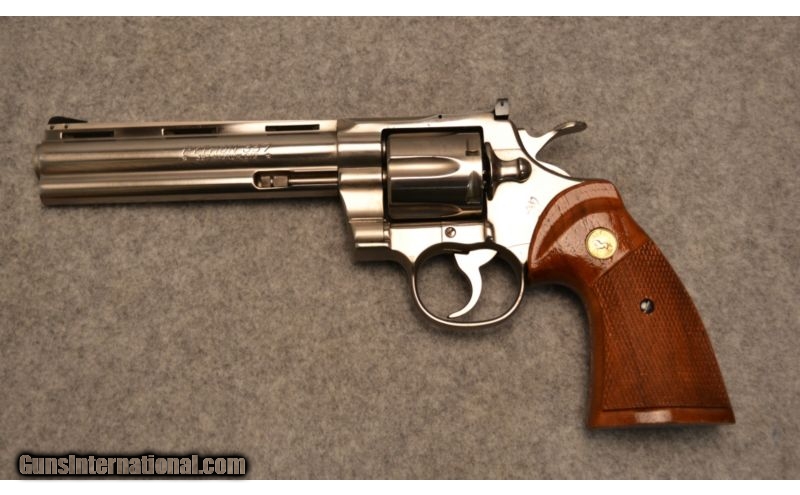 Colt Python 6 Inch Electroless Nickel in 357 Mag