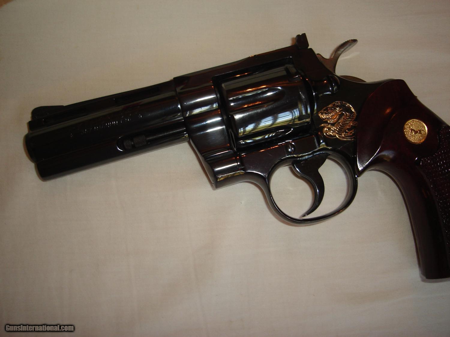 Colt Python 4in Blue LNIB Gold Python
