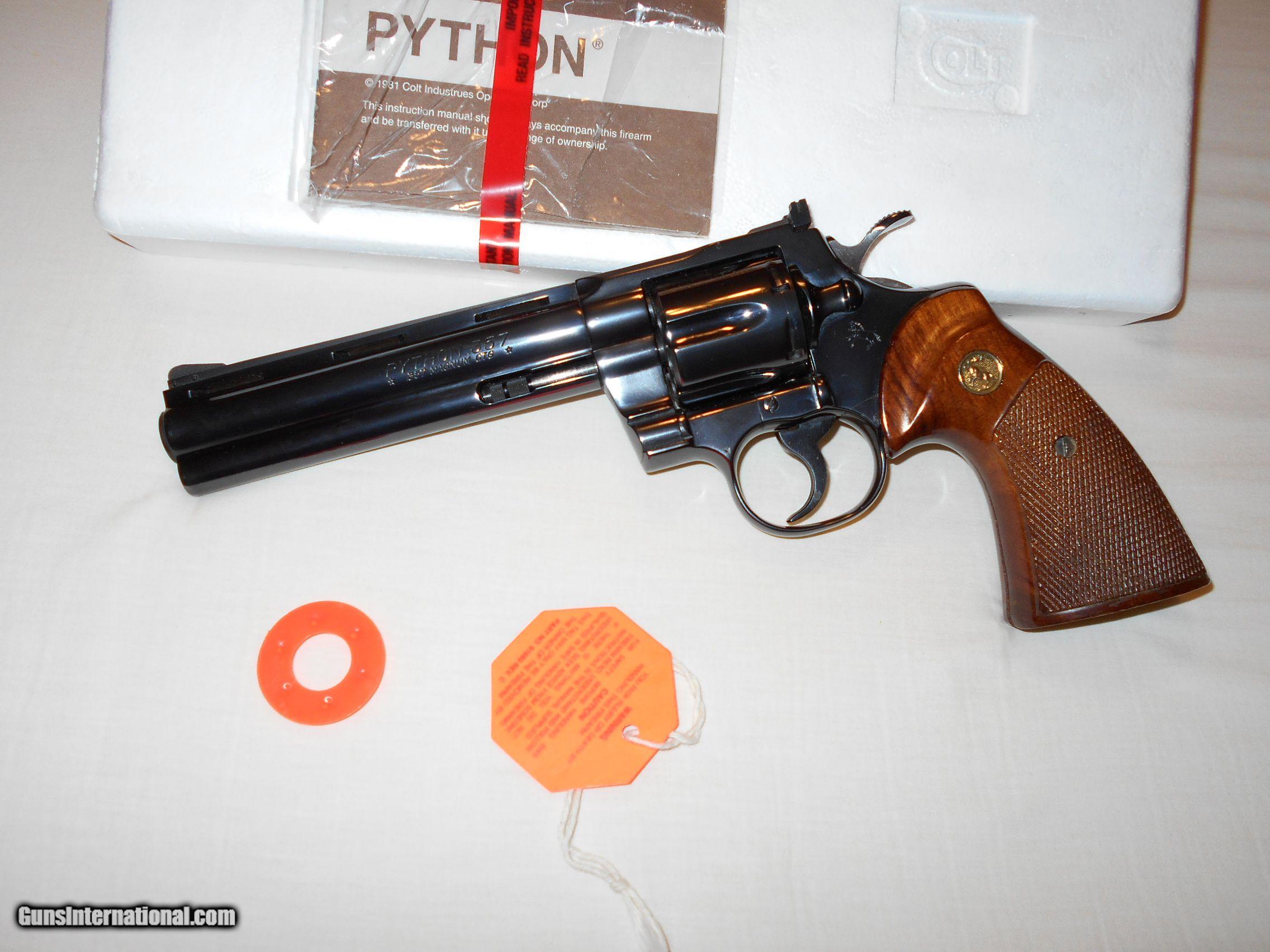Colt Python 6in Blue LNIB