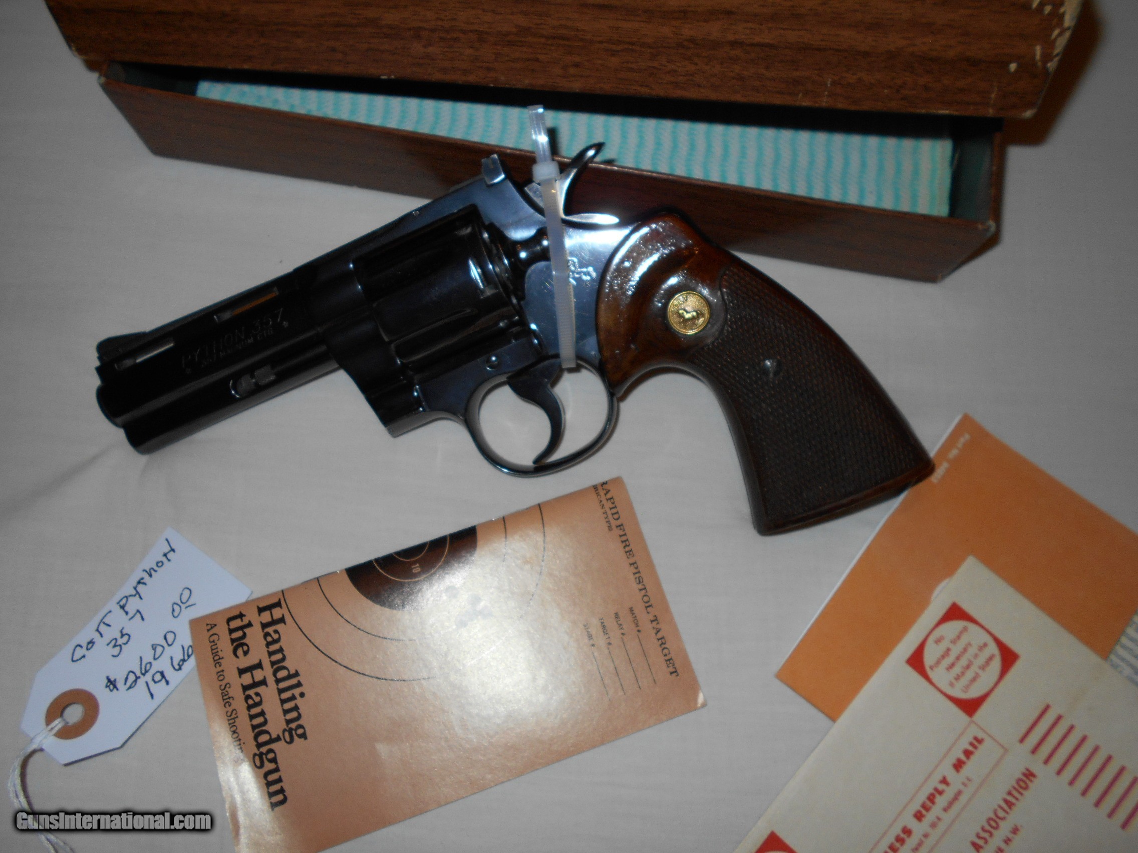 Colt Python 4in Blue LNIB(1966)