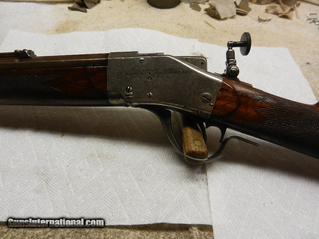 1878 Sharps Borchardt Sporting Rifle, rare 1/2 Octagon barrel, .45/70 ...