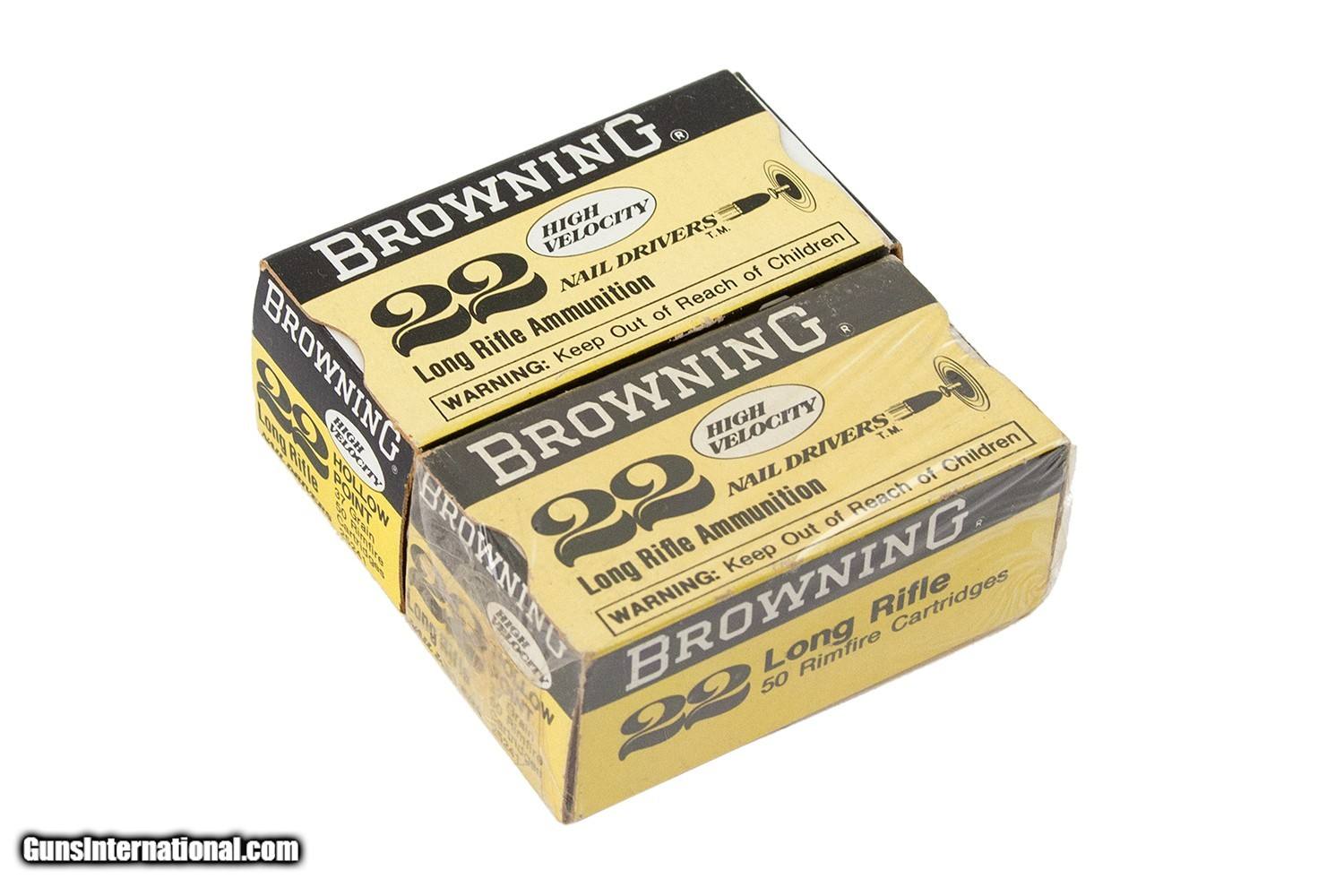 Vintage Browning Nail Drivers 22 LR 2 Boxes