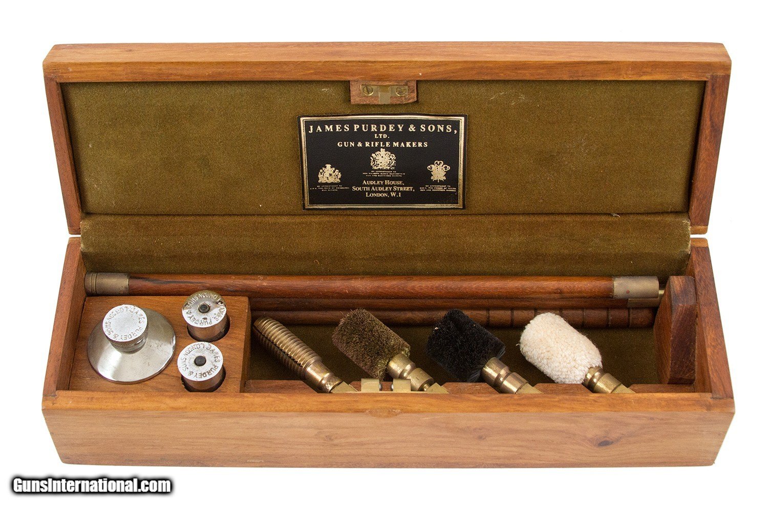 James Purdey 12 Gauge Cleaning Kit in Wood Box